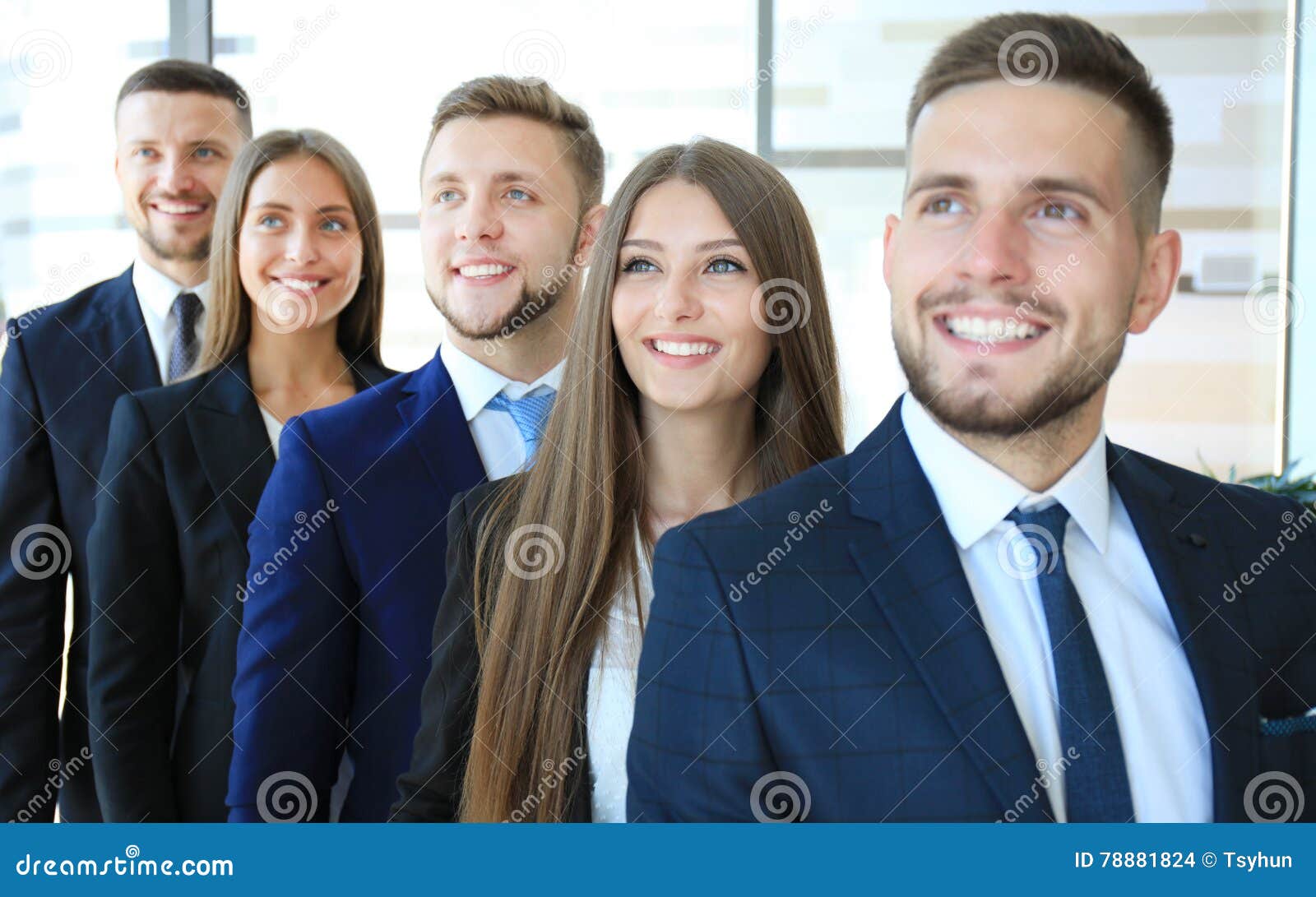 Happy Smiling Business Team Stock Photo - Image of meeting, adult: 78881824