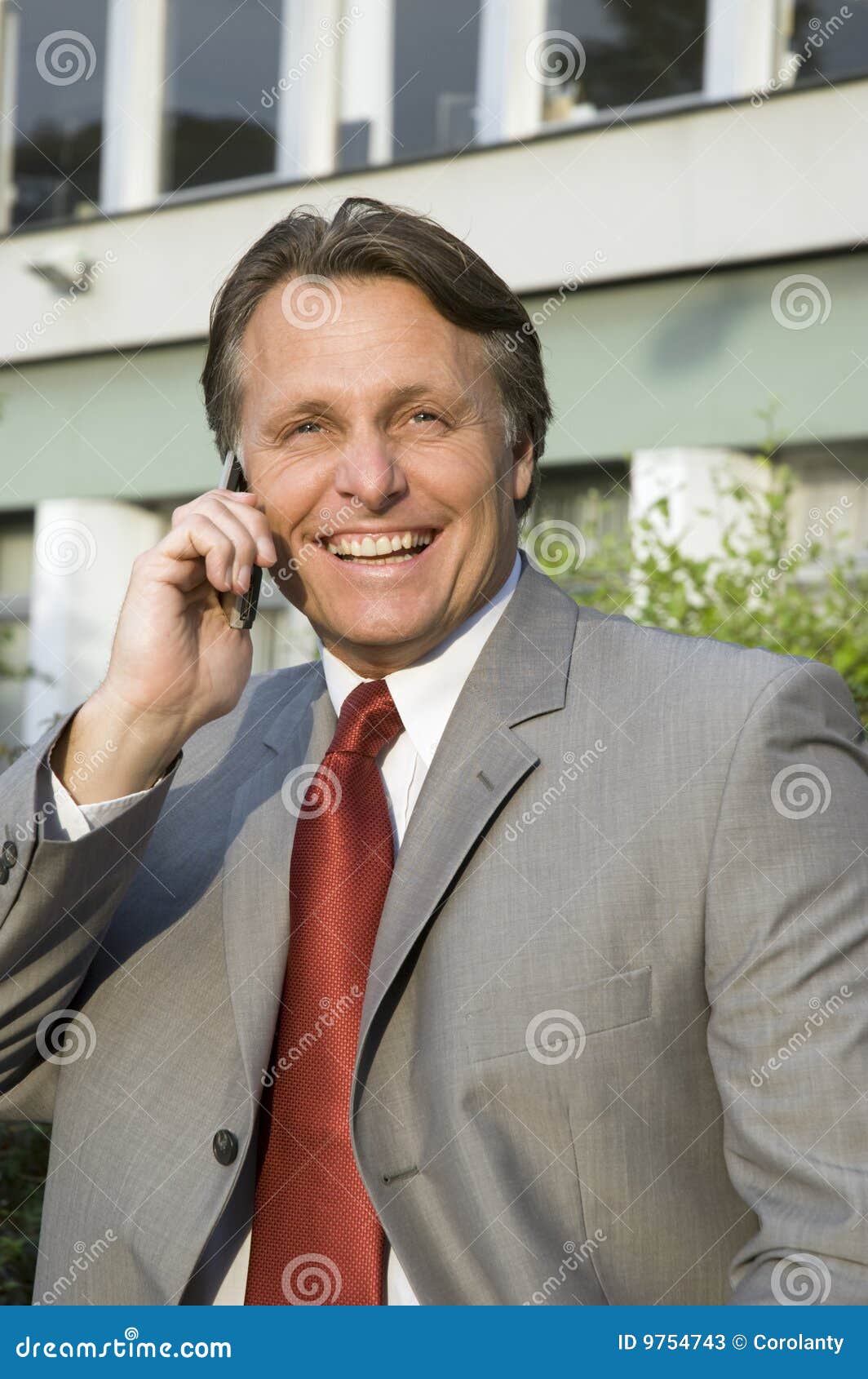 Happy smiling businessman. stock image. Image of company - 9754743