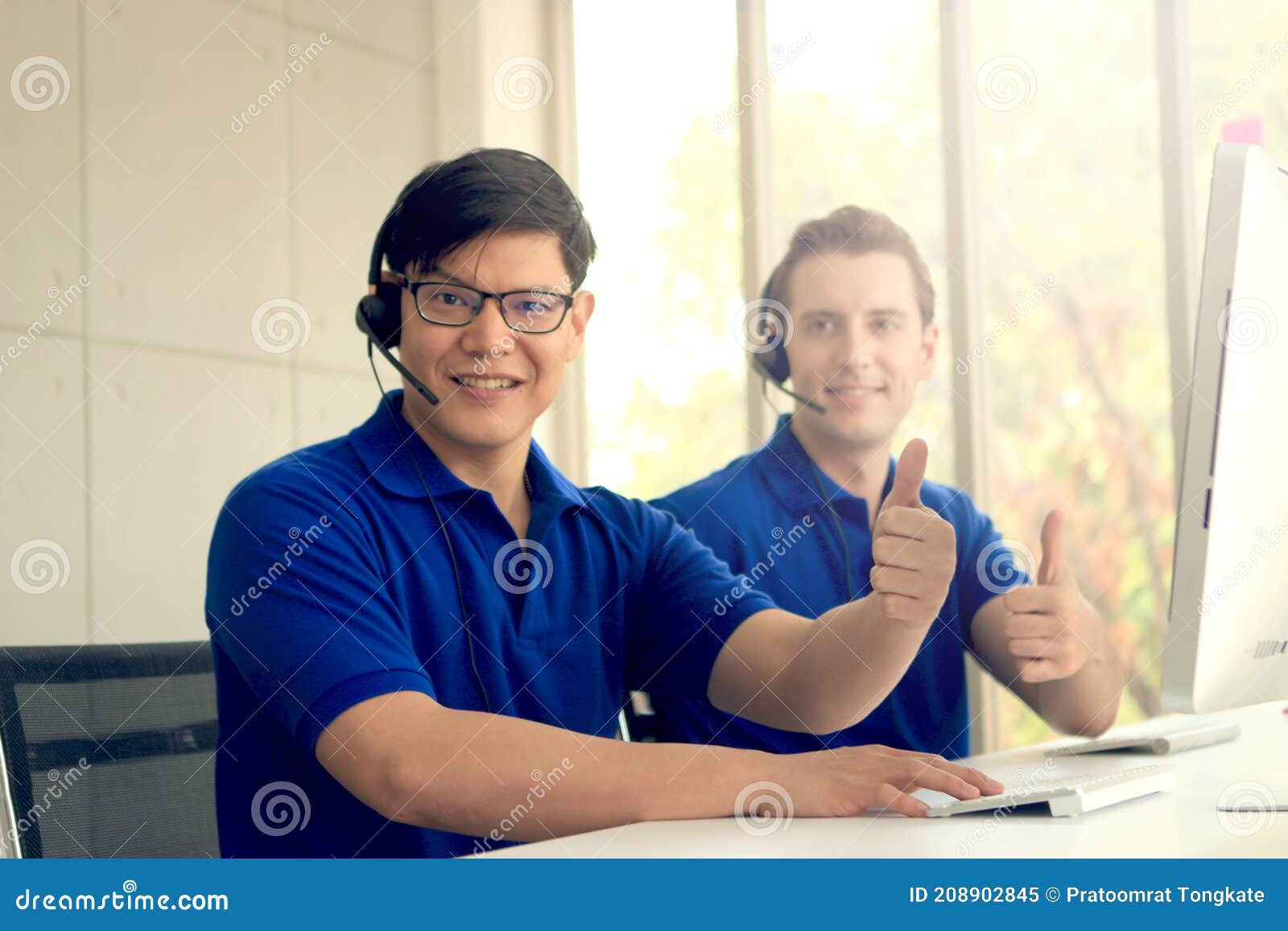Happy Smiling the Call Centre Staff Worker Team at Call Center Service ... Happy Smiling the Call Centre Staff Worker Team at Call Center Service ...
