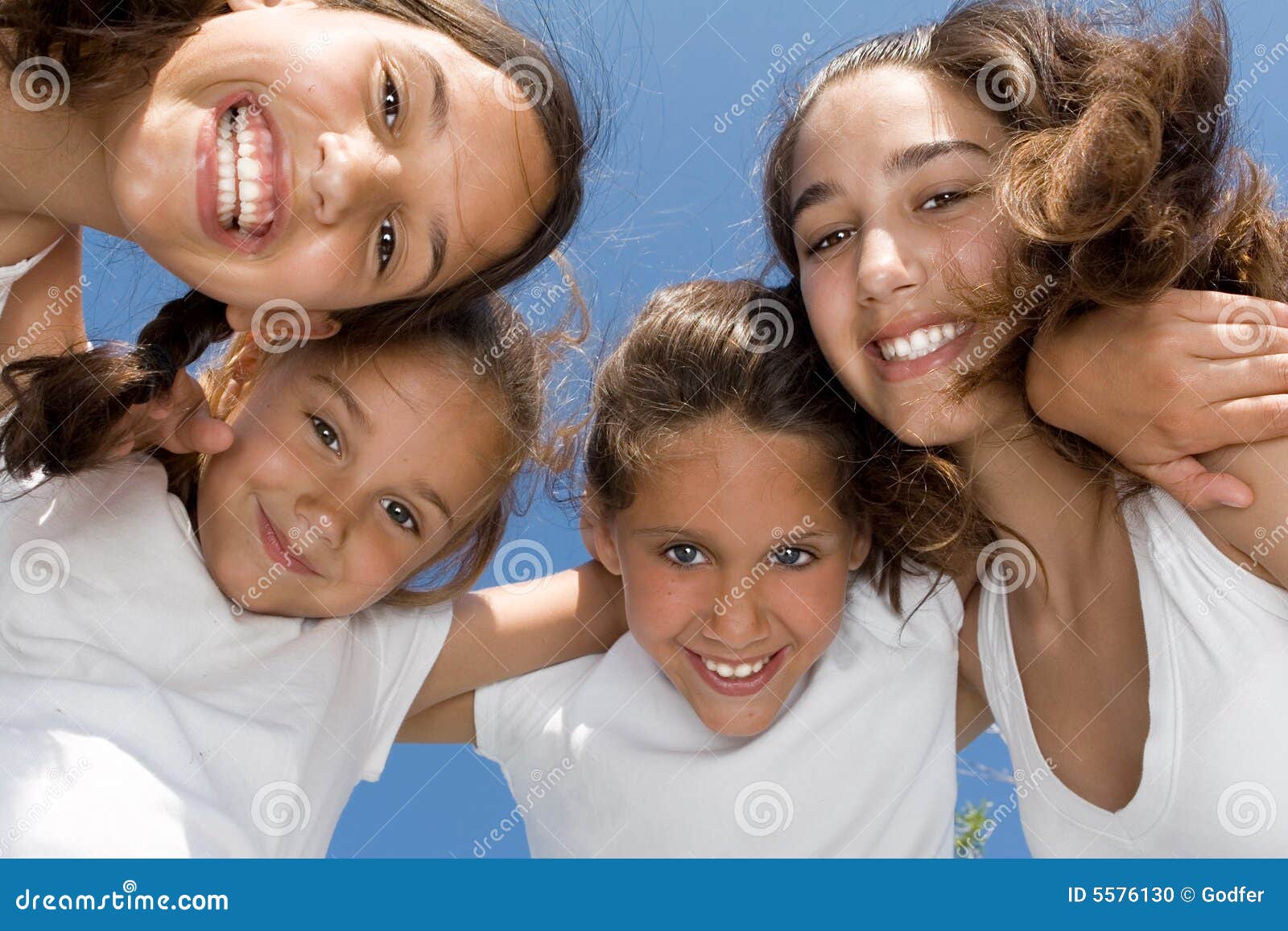 Happy smiling childen stock photo. Image of closeness - 5576130
