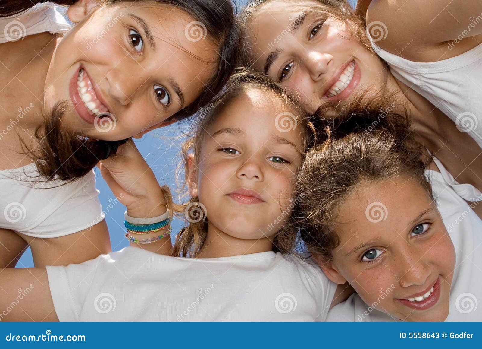 Happy smiling children stock image. Image of group, looking - 5558643