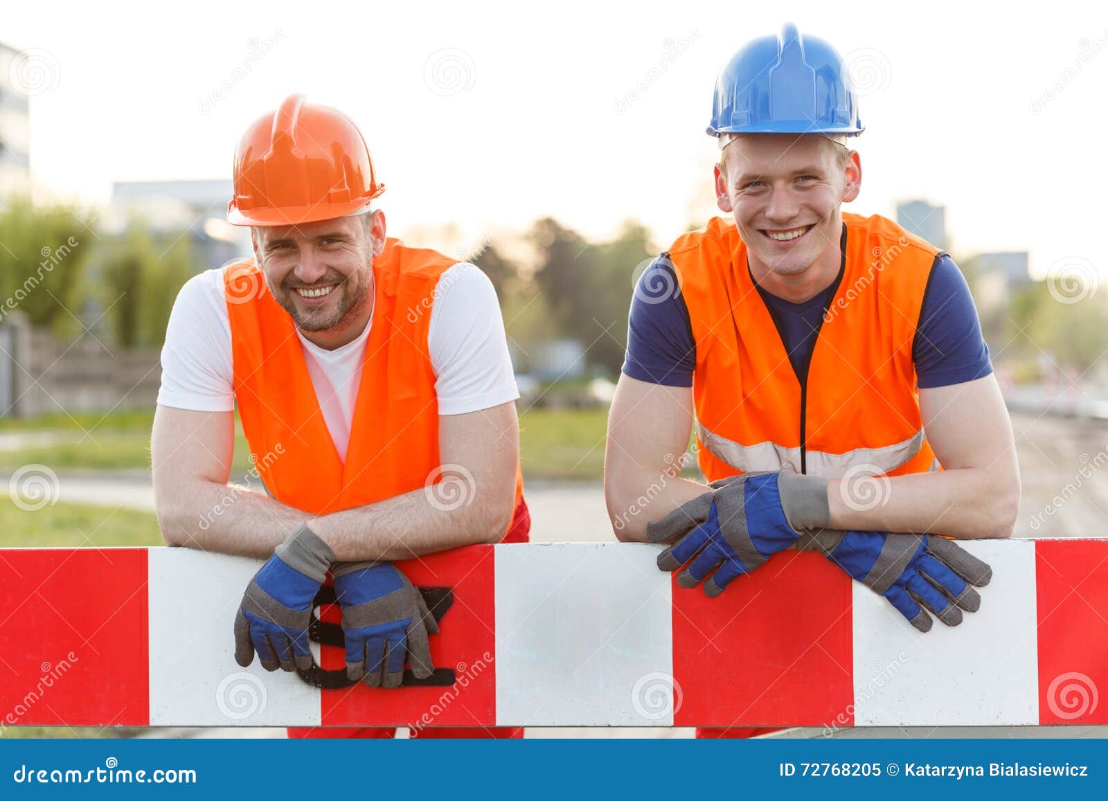 Happy Smiling Construction Workers Stock Image - Image of labourers ...