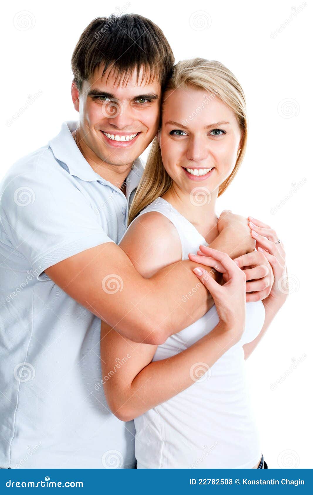 Happy smiling couple stock photo. Image of beautiful - 22782508