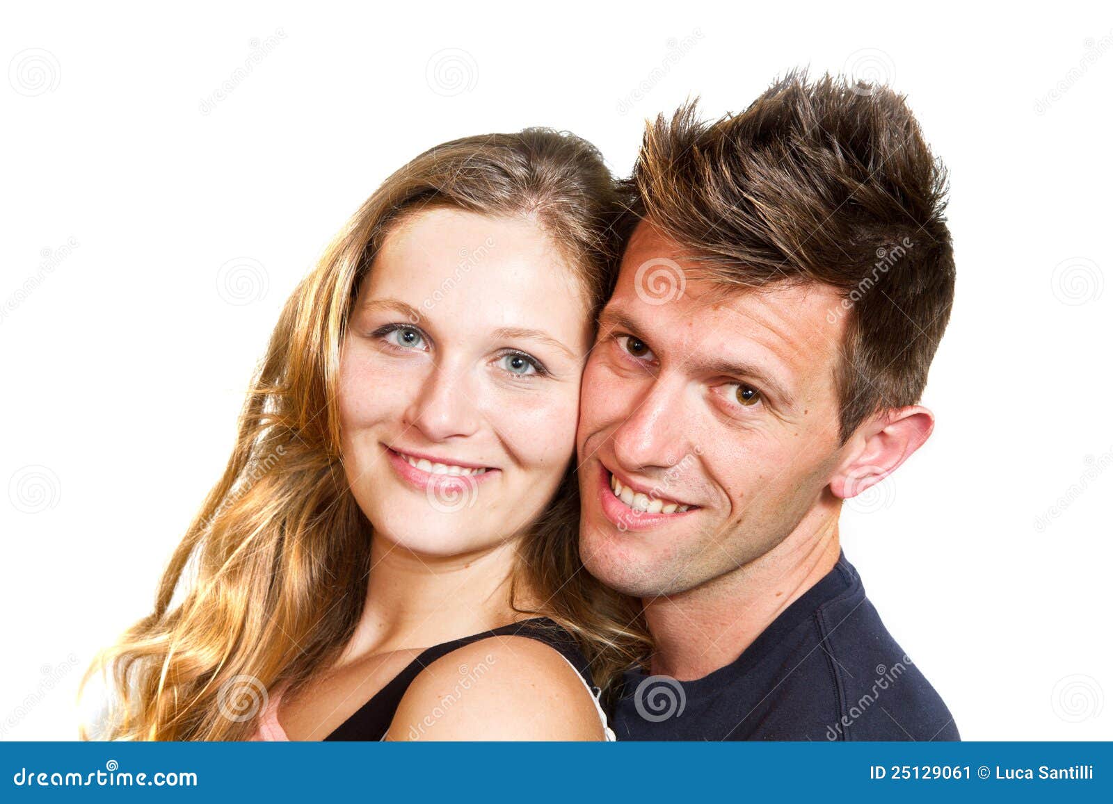 Happy smiling couple stock image. Image of relationship - 25129061