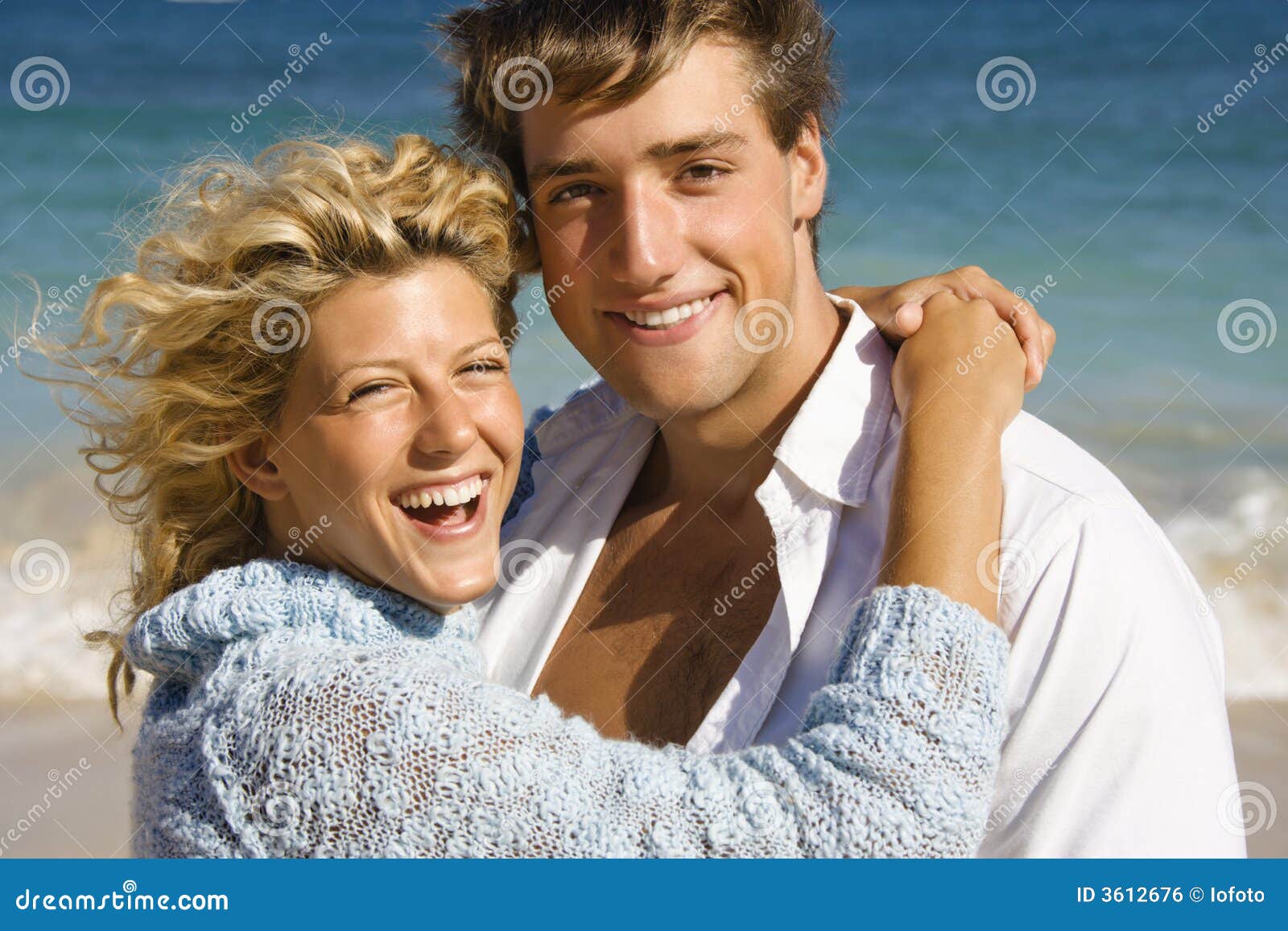 Happy smiling couple. stock photo. Image of handsome, girlfriend - 3612676
