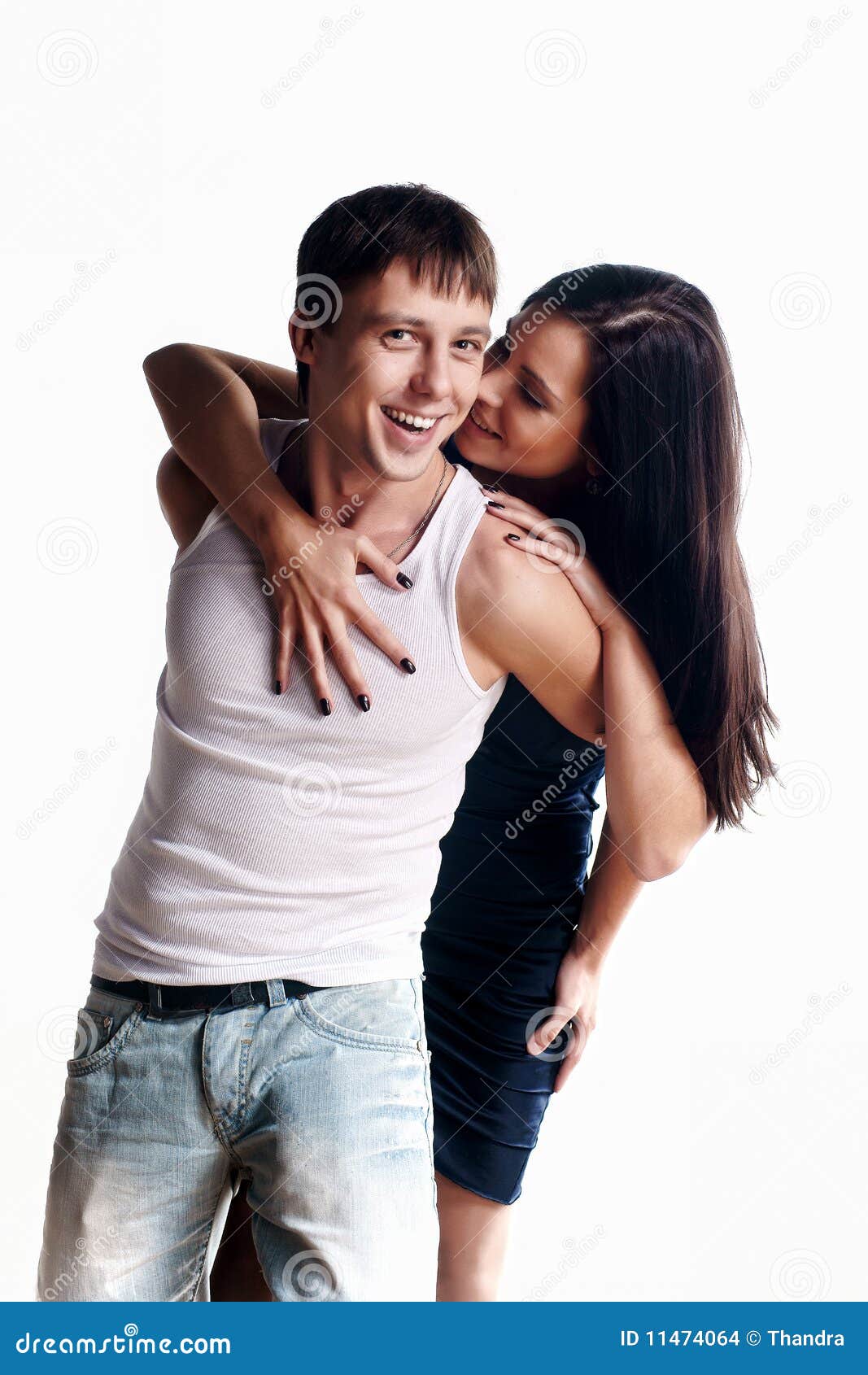Happy Smiling Couple in Love. Stock Photo - Image of teeth, family ...