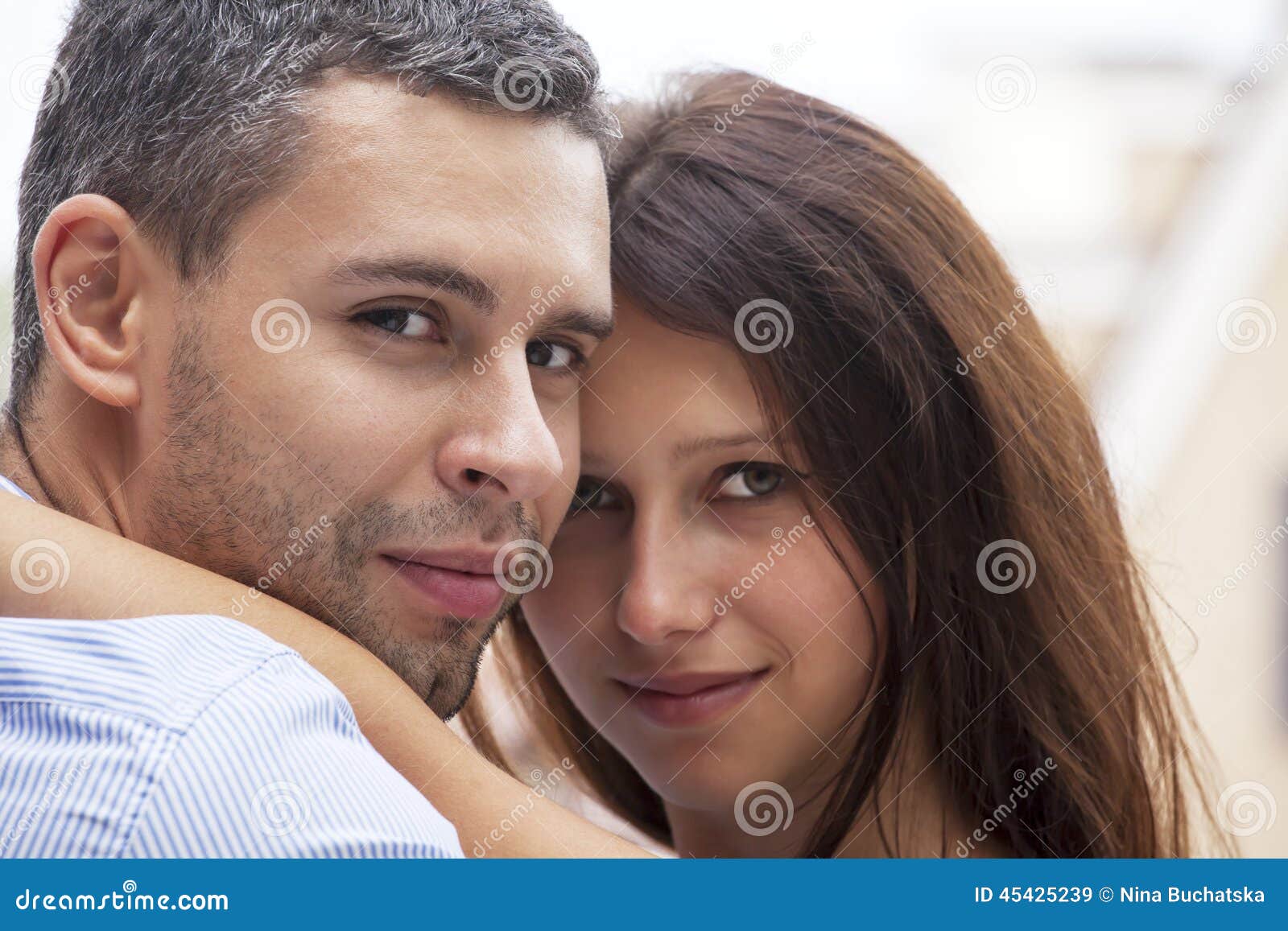Happy smiling couple stock image. Image of feelings, nature - 45425239