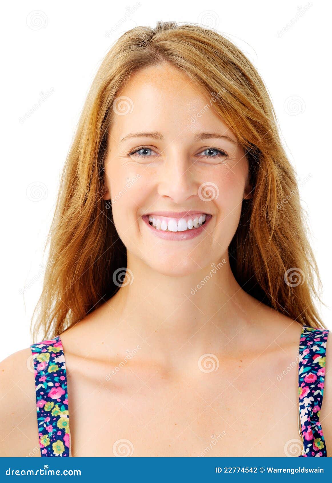 Happy smiling face stock photo. Image of studio, female - 22774542