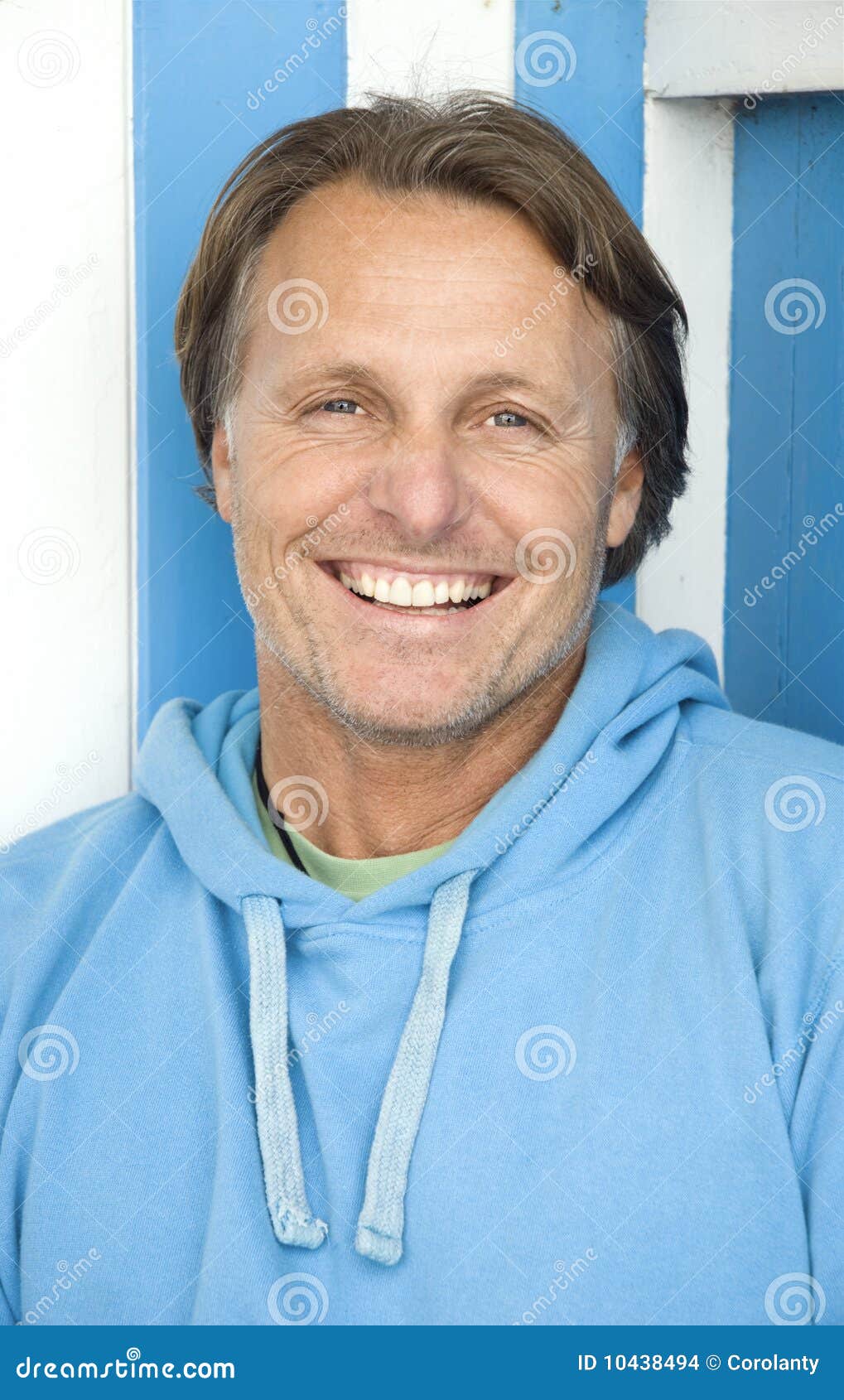 Happy smiling forties man. stock photo. Image of male - 10438494