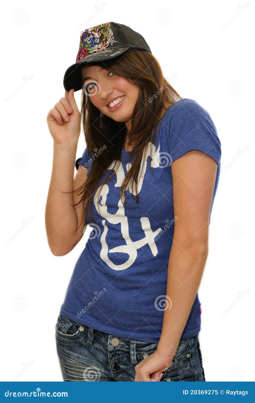 Happy smiling girl stock image. Image of hairstyle, dental - 20369275