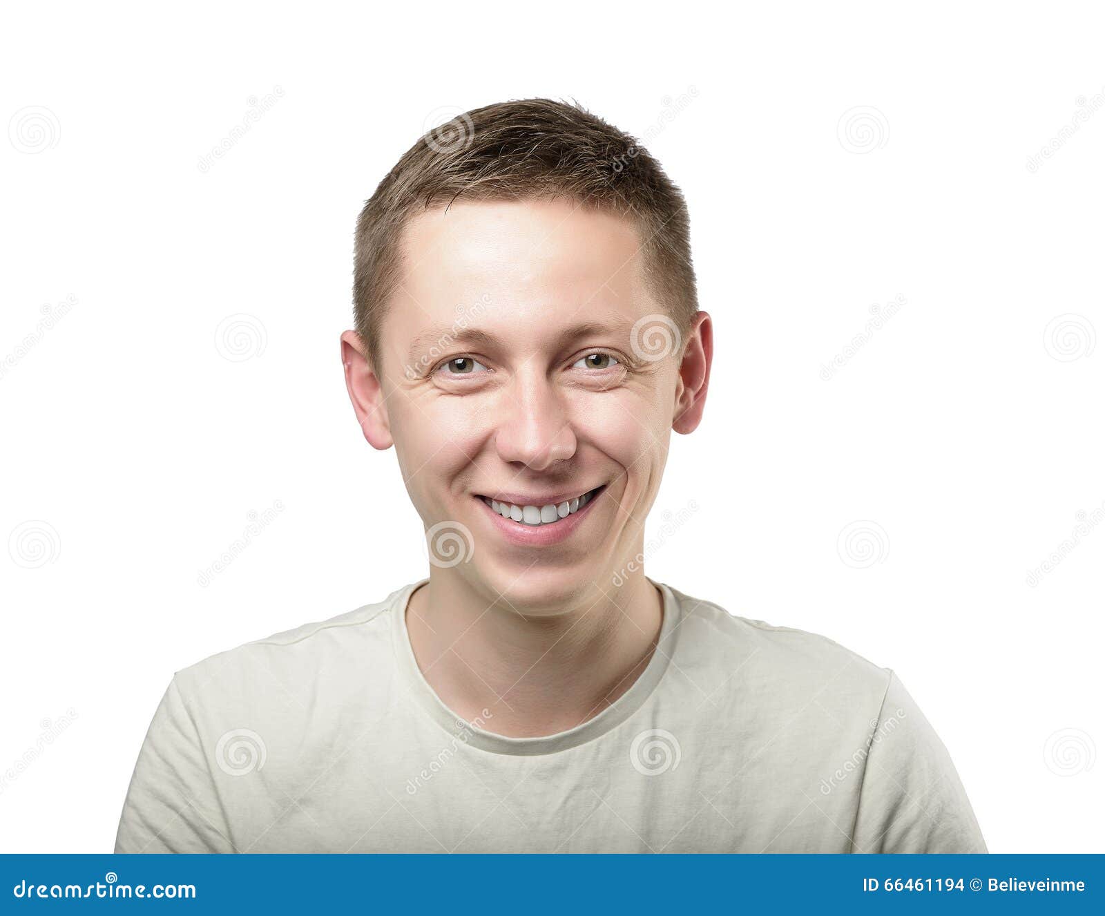 Happy smiling guy. stock photo. Image of isolated, joyful - 66461194