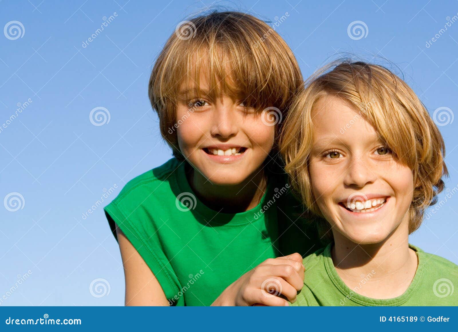 Happy smiling kids stock image. Image of friends, loving - 4165189