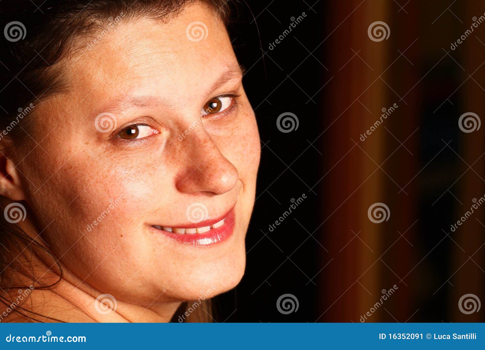 Happy smiling lady stock image. Image of blond, face - 16352091