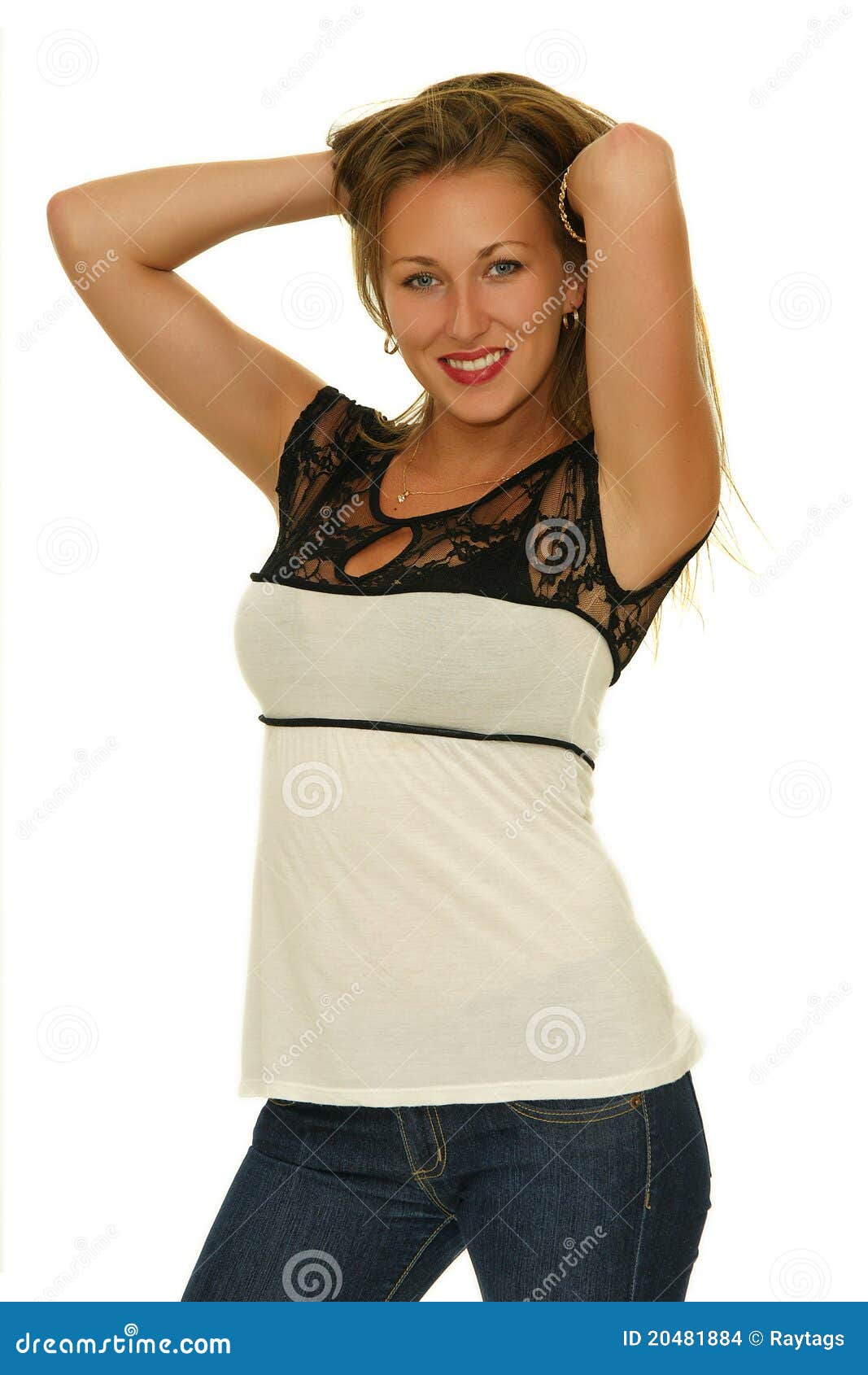 Happy smiling lady stock photo. Image of hair, beauty - 20481884