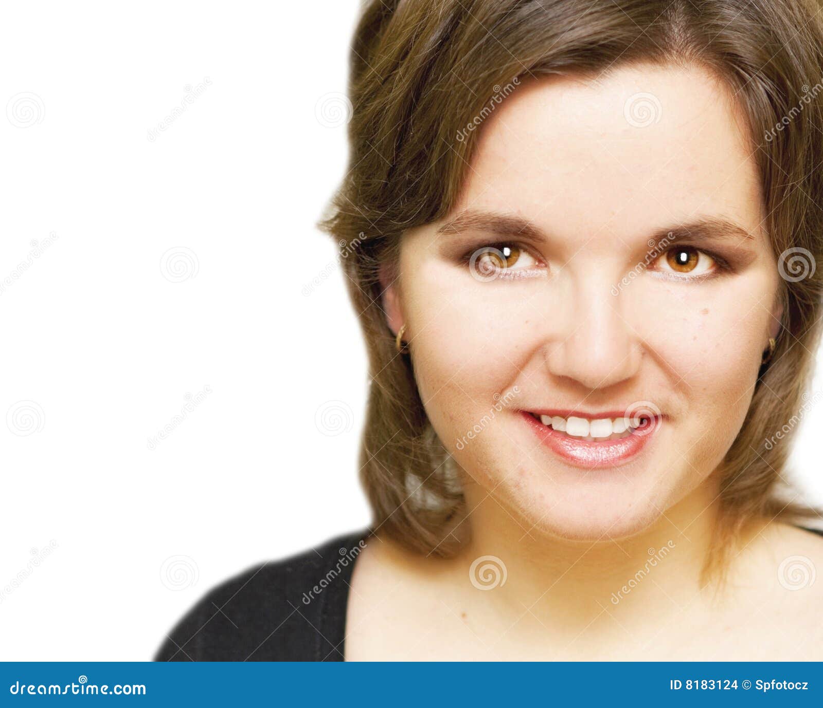 Happy smiling lady stock photo. Image of hair, girl, lady - 8183124