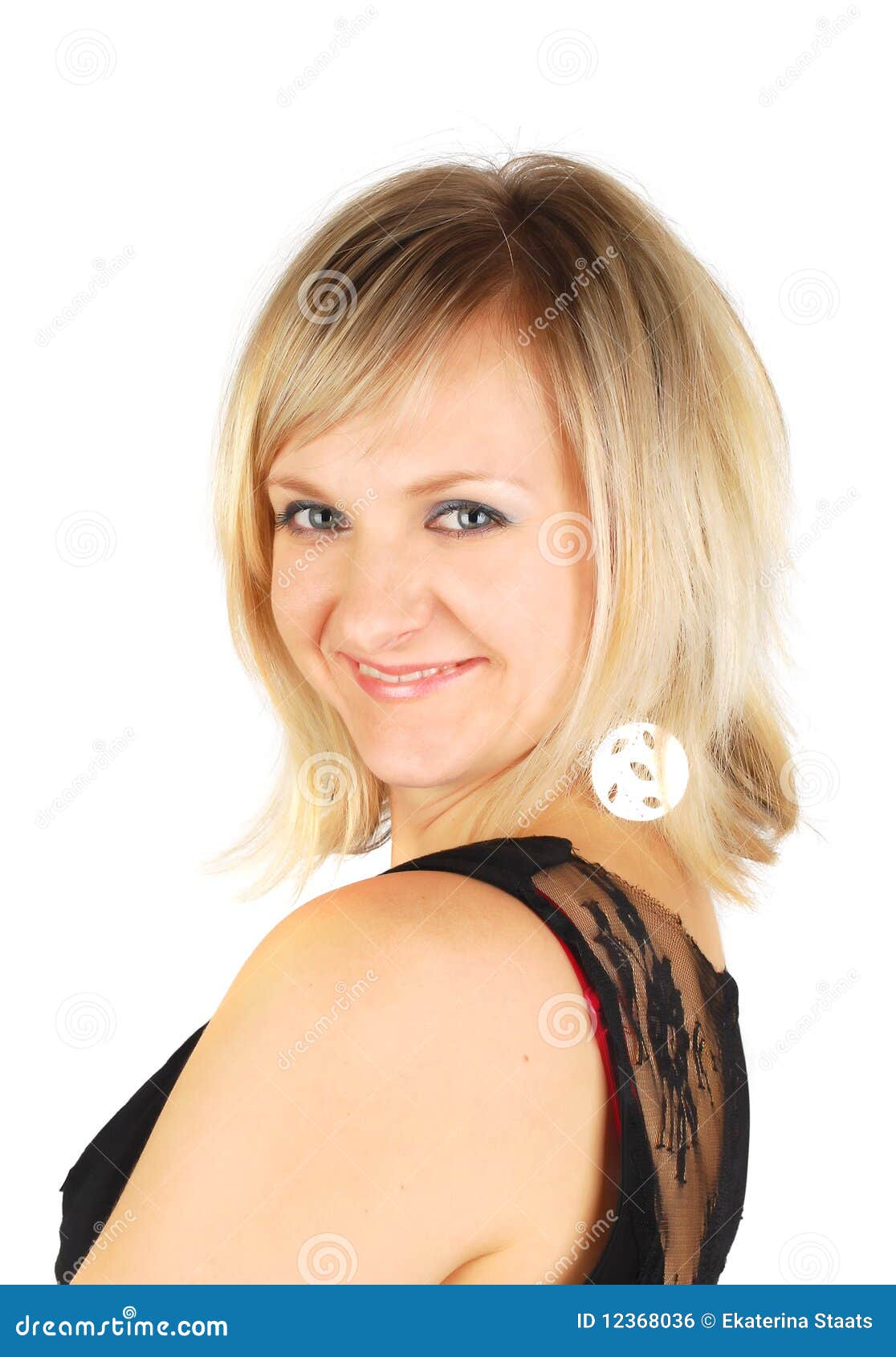 Happy Smiling Lady Portrait Stock Photo - Image of person, laugh: 12368036