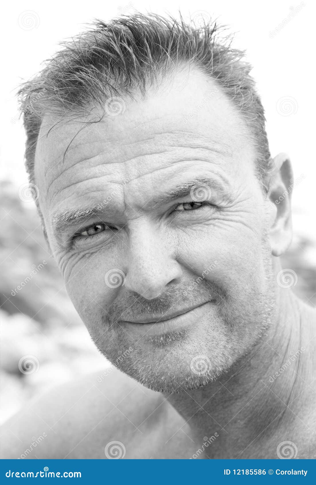 Happy smiling man. stock photo. Image of masculine, adult - 12185586