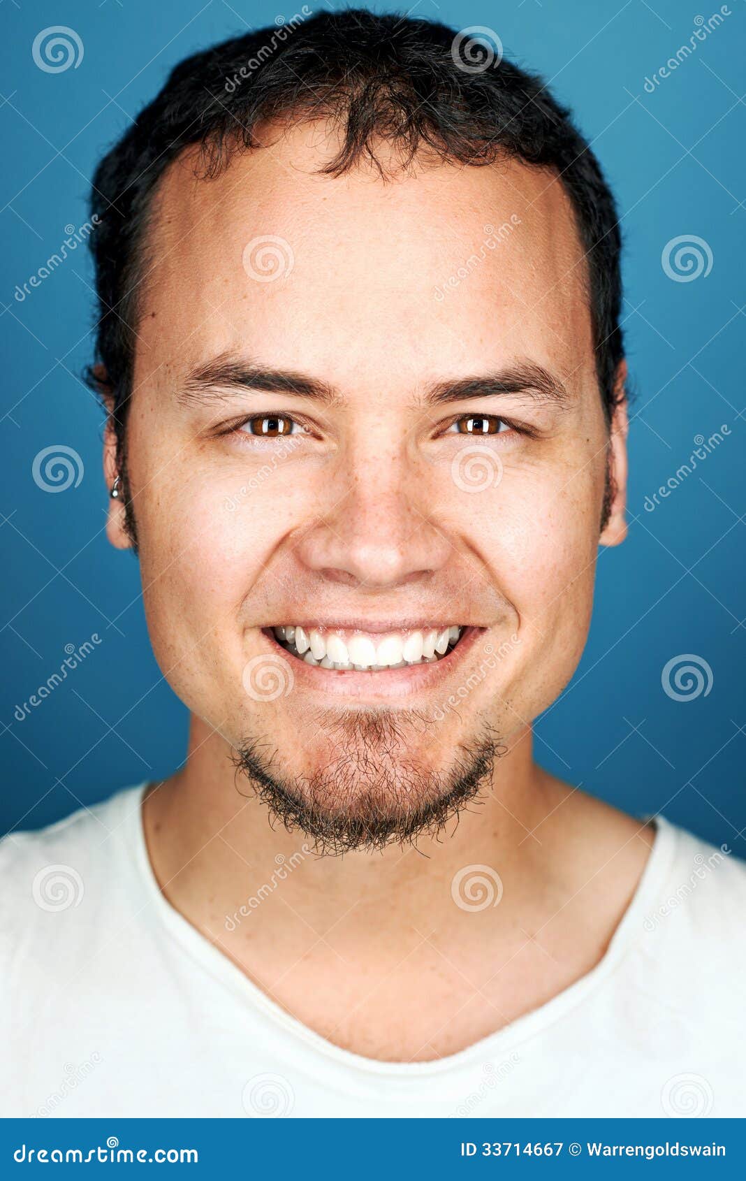 Happy smiling man stock image. Image of looking, friendly - 33714667