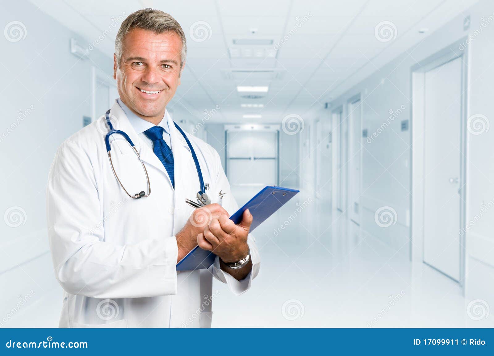 Happy Smiling Mature Doctor Stock Image - Image of consultation ...