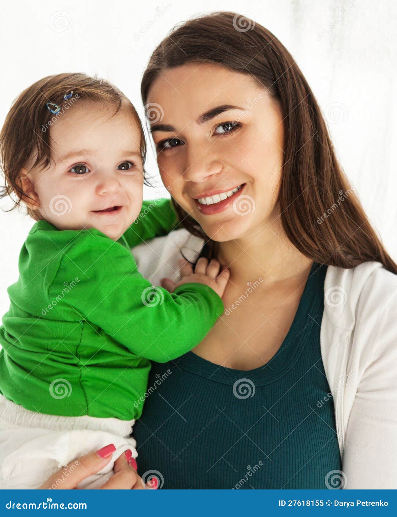 Happy Smiling Mother with Daughter Stock Image - Image of happy ...