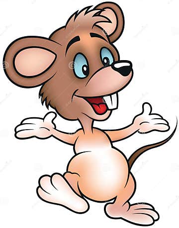 Happy Smiling Mouse stock vector. Illustration of welcome - 65070621