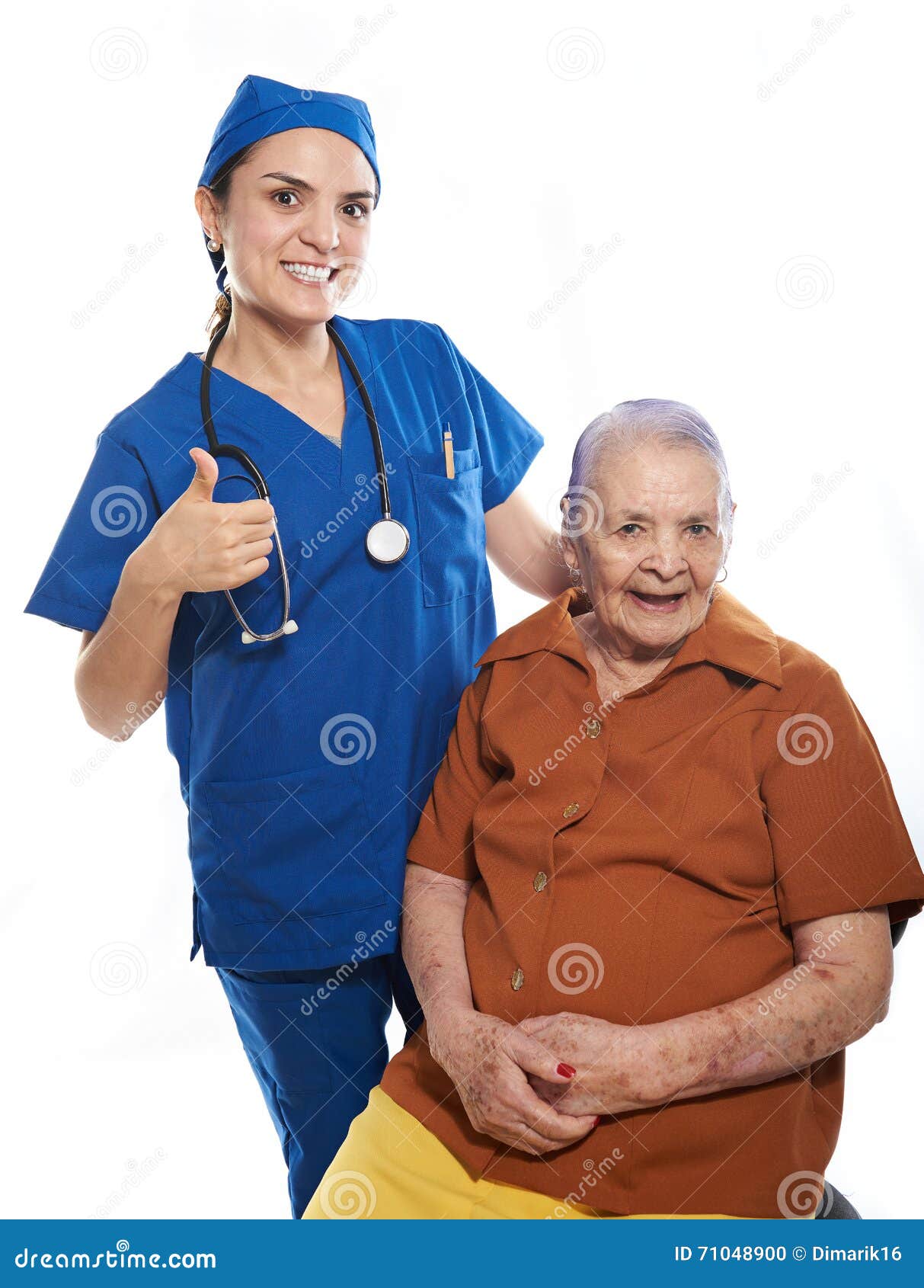 Happy Smiling Patient with Nurse Stock Photo - Image of young, patient ...