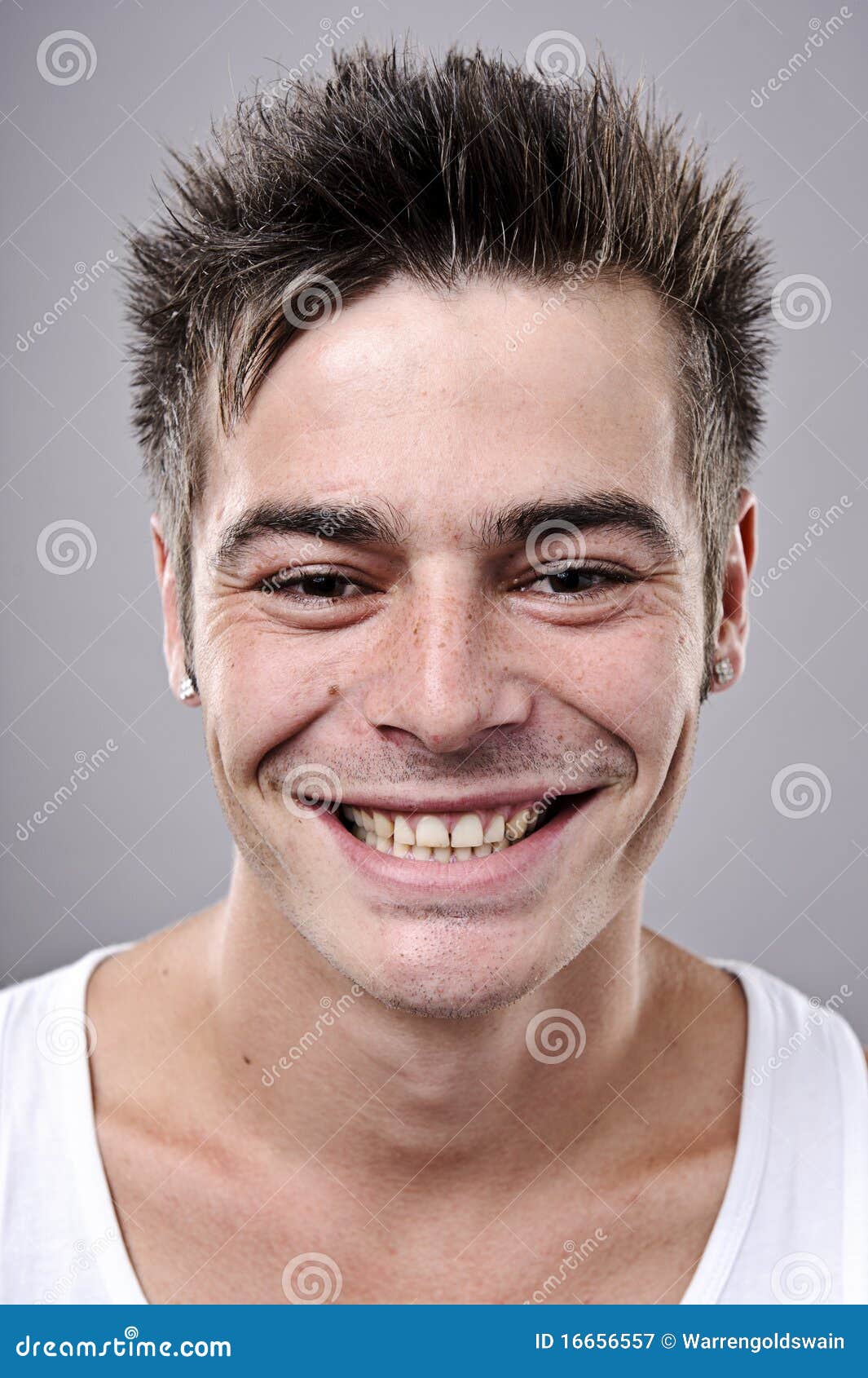 Happy smiling portrait stock image. Image of detail, casual - 16656557