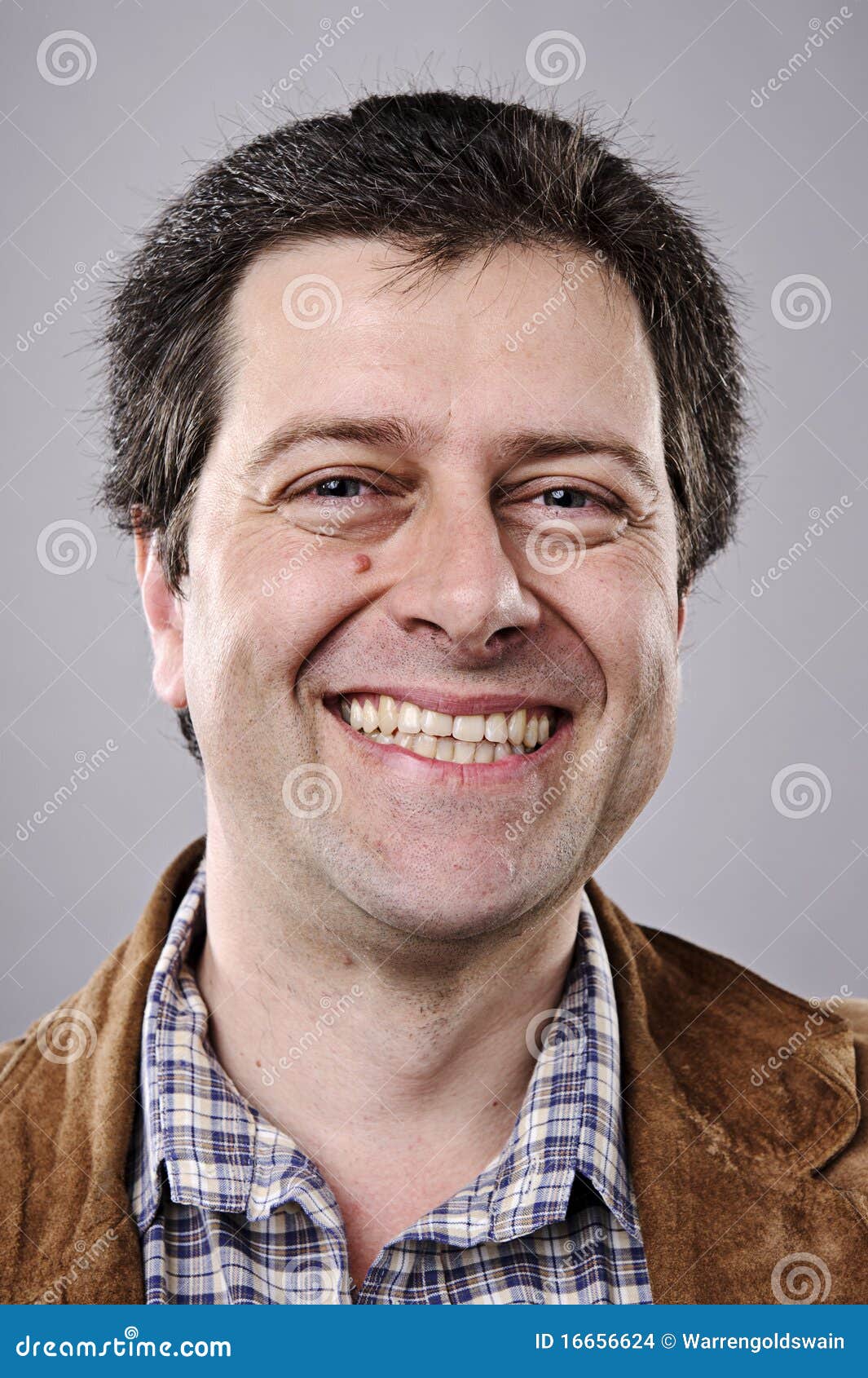 Happy smiling portrait stock photo. Image of single, studio - 16656624