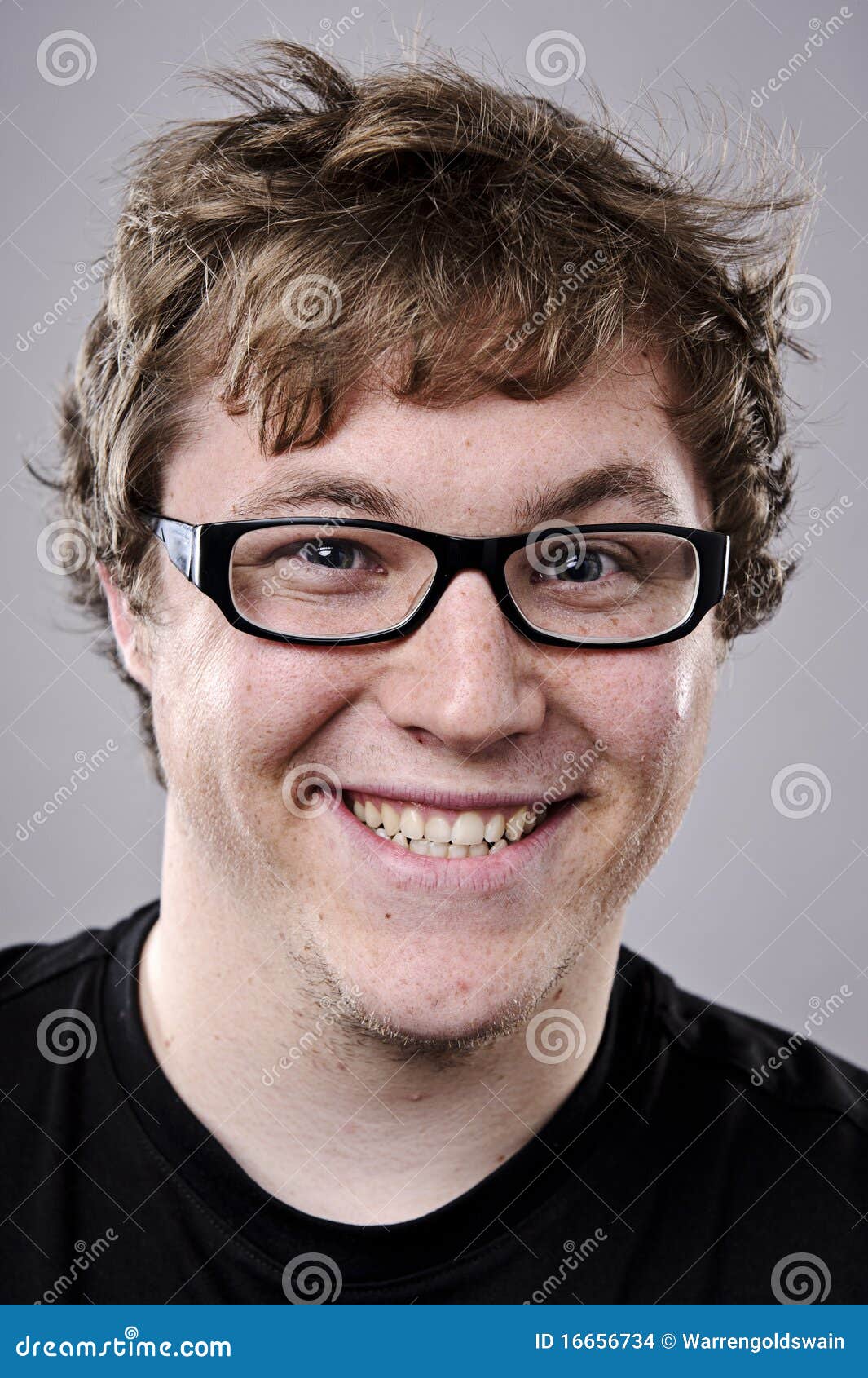 Happy smiling portrait stock photo. Image of teeth, real - 16656734