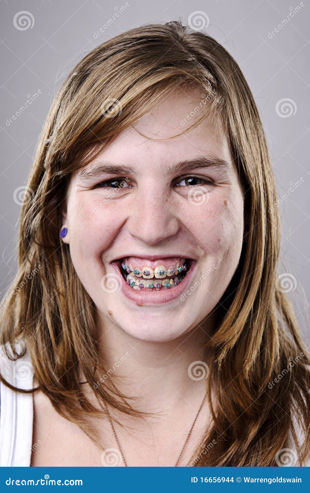 Happy smiling portrait stock photo. Image of real, detail - 16656944