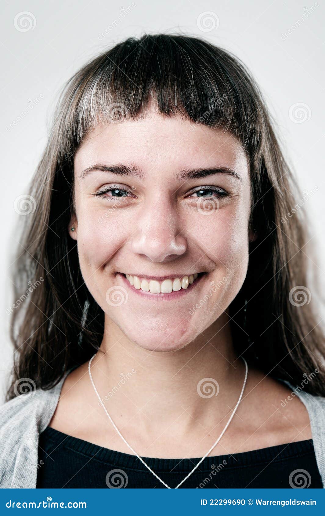 Happy smiling portrait stock photo. Image of lady, casual - 22299690
