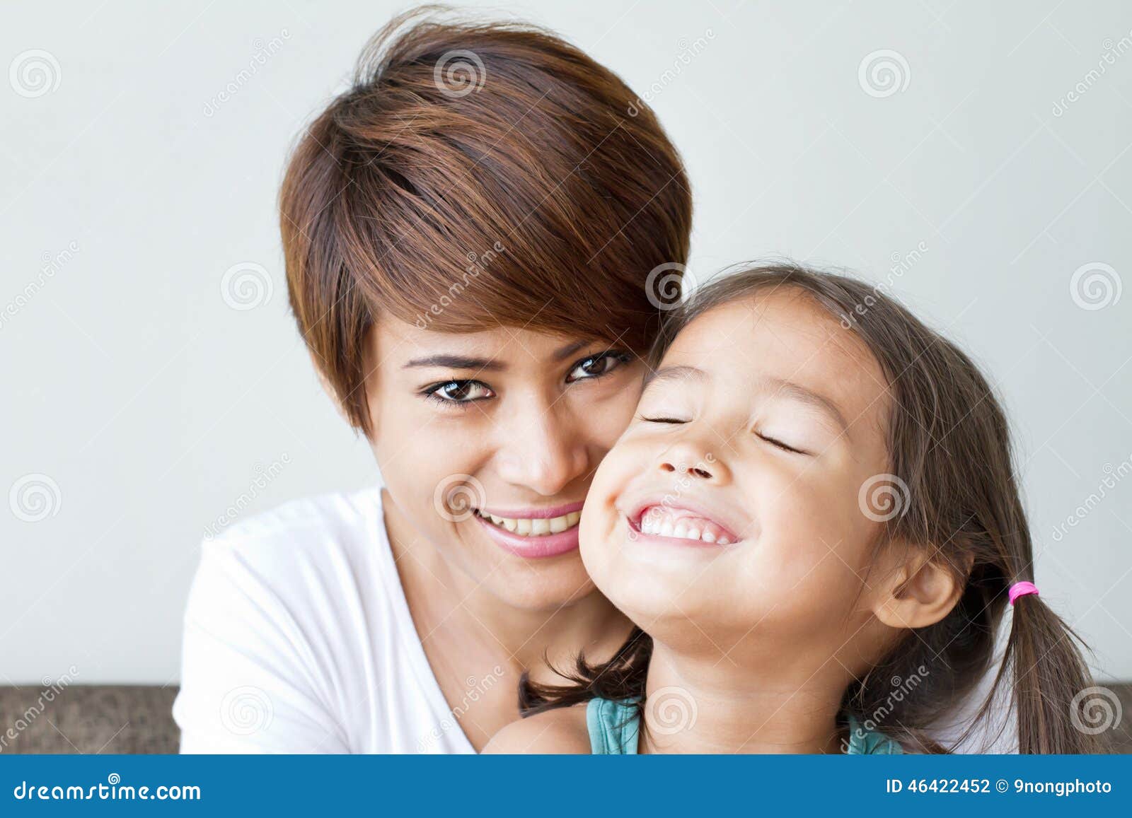 Happy, Smiling, Positive Mother and Daughter Stock Photo - Image of ...