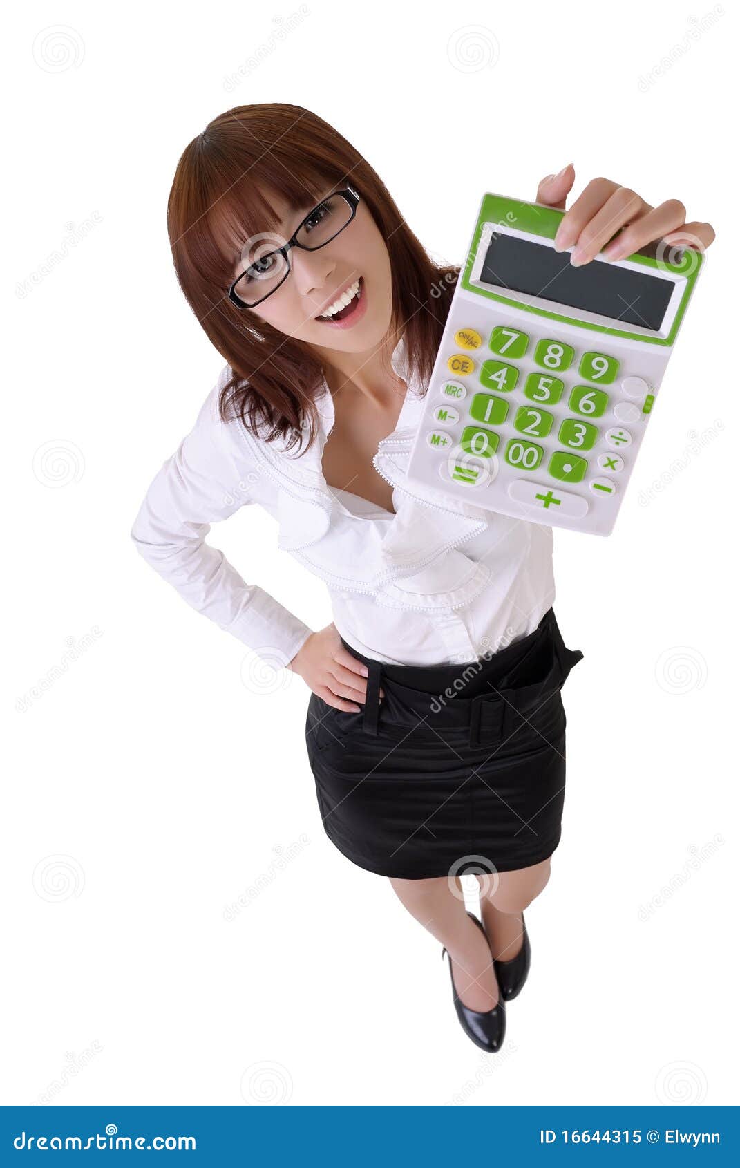 Happy smiling secretary stock image. Image of finance - 16644315