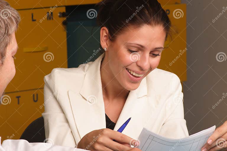 Happy,smiling secretary stock photo. Image of smile, professional - 985580