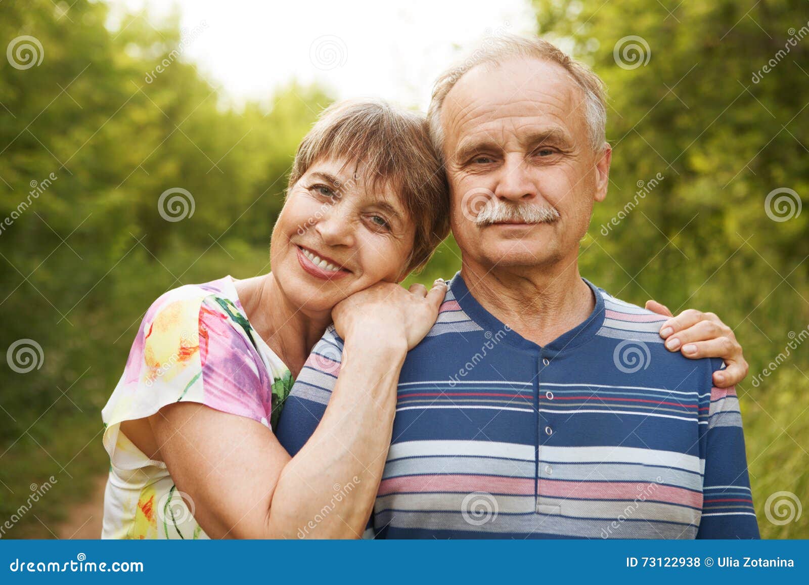 Happy and Smiling Senior Couple Stock Photo - Image of natural, happy ...