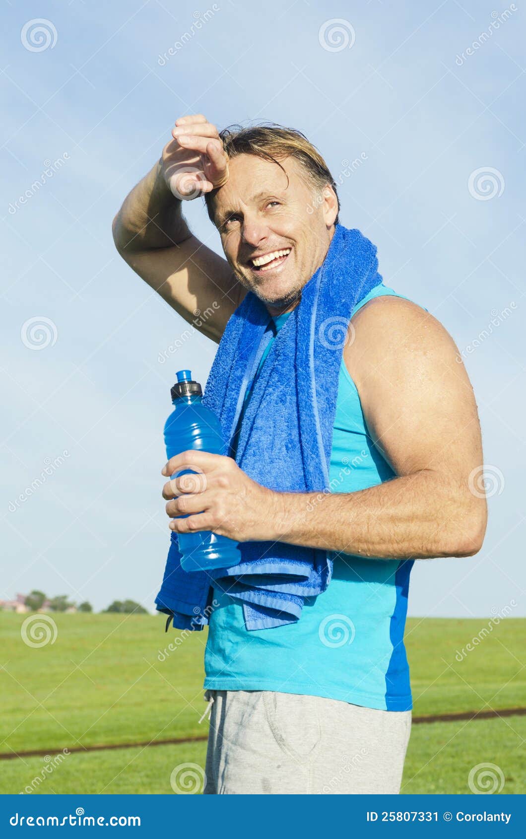 Happy smiling sportsman stock image. Image of northern - 25807331