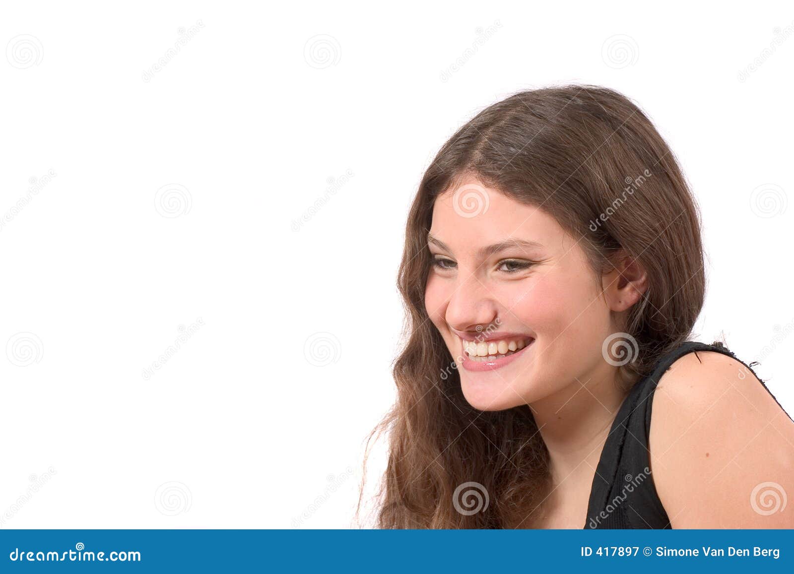 Happy smiling teenager stock image. Image of hair, puberty - 417897