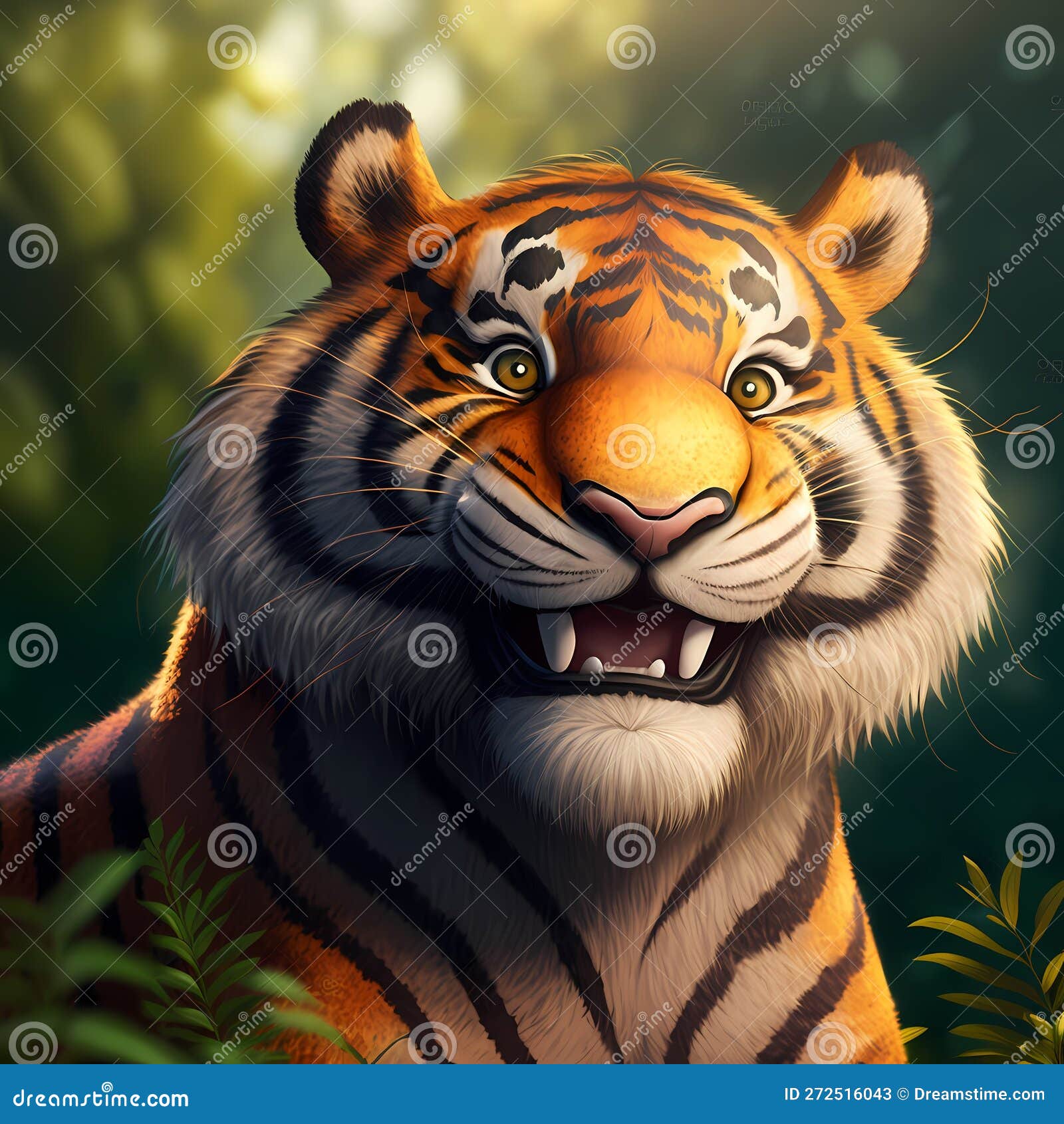 Tiger Smiling