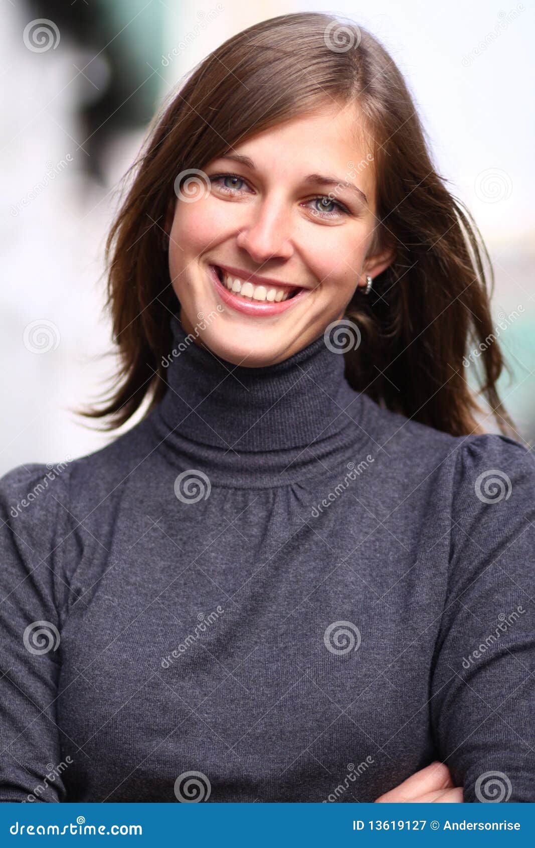 Happy smiling woman stock image. Image of curly, happy - 13619127
