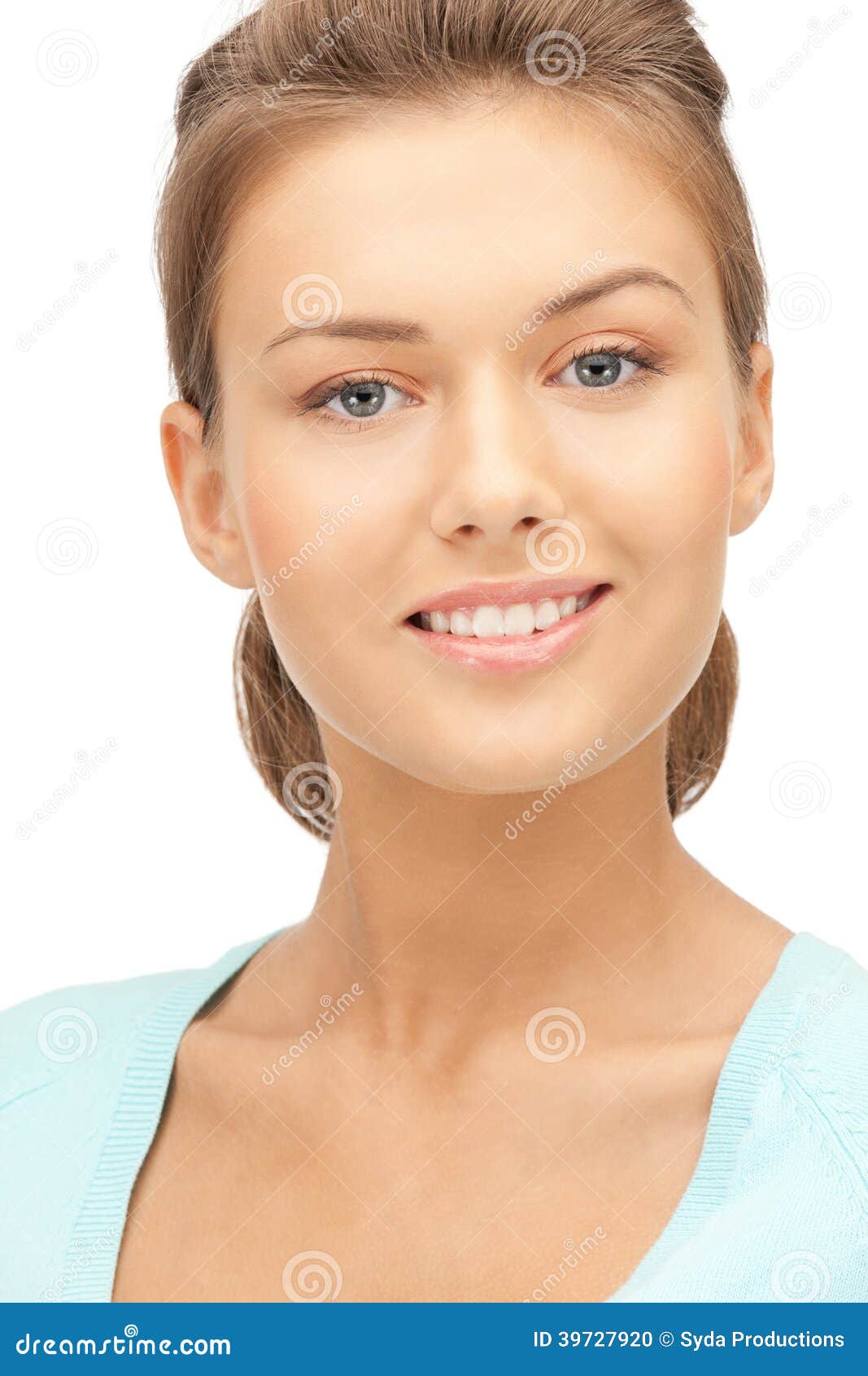 Happy and smiling woman stock photo. Image of closeup - 39727920