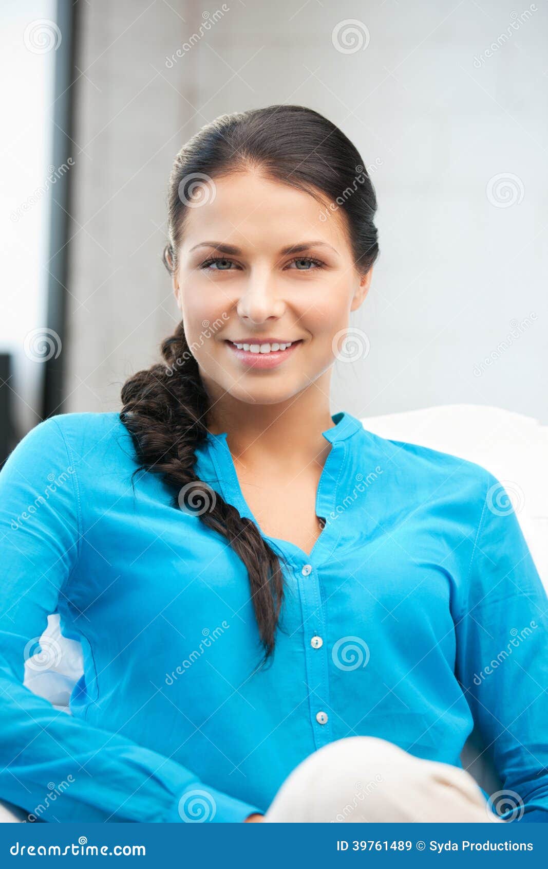 Happy and smiling woman stock image. Image of expression - 39761489