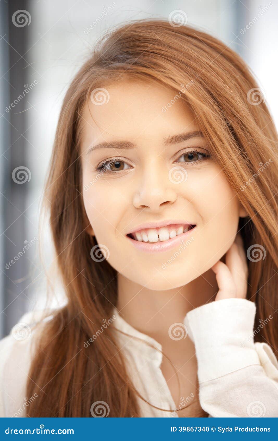 Happy and smiling woman stock photo. Image of kind, adorable - 39867340