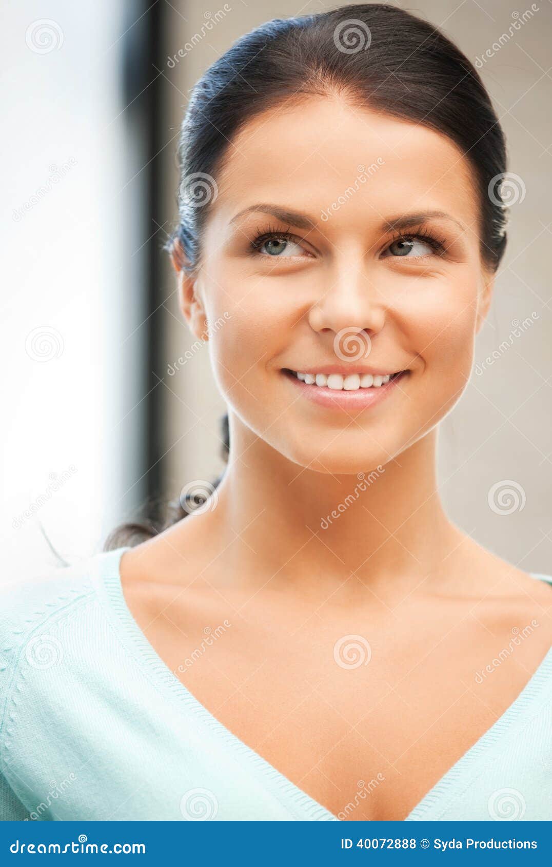 Happy and smiling woman stock photo. Image of cheerful - 40072888