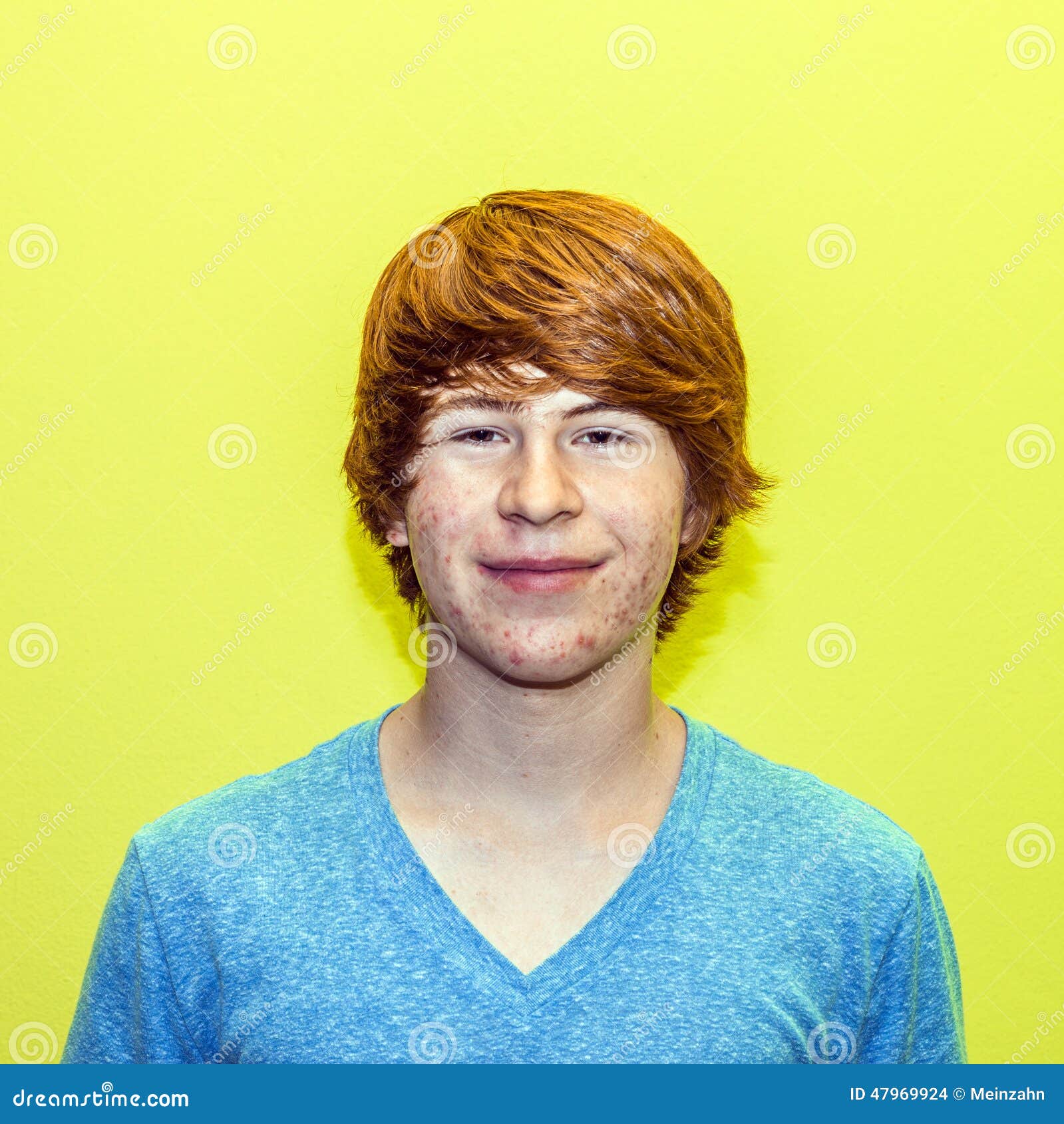 Happy Smiling Young Boy with Yellow Stock Photo - Image of schooler ...
