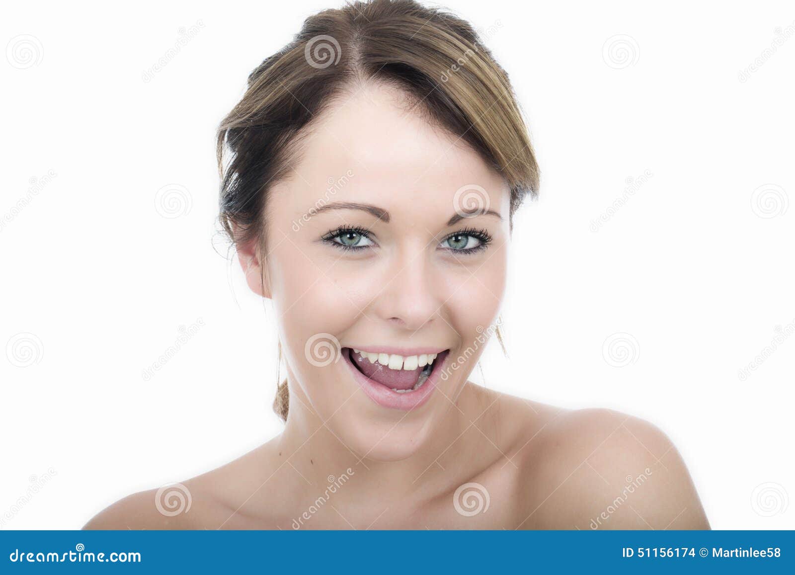 Happy Smiling Young Woman stock photo. Image of pretty - 51156174