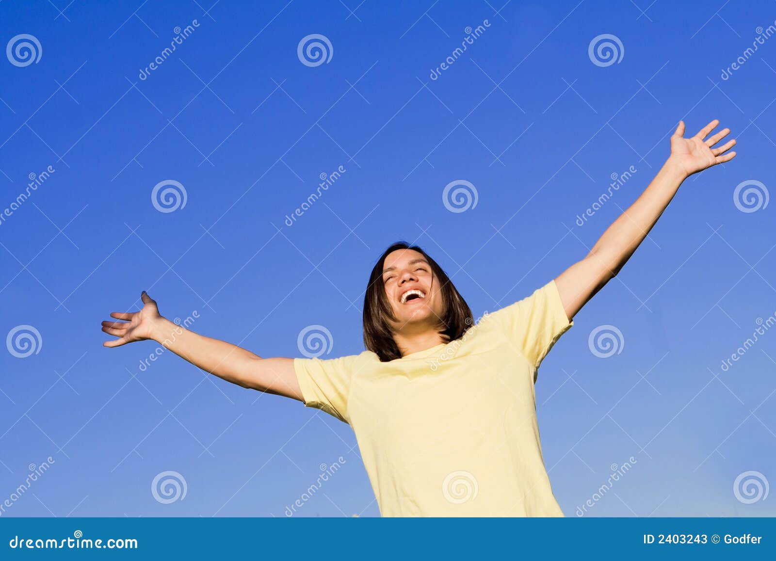 Happy smiling youth stock image. Image of happy, arms - 2403243