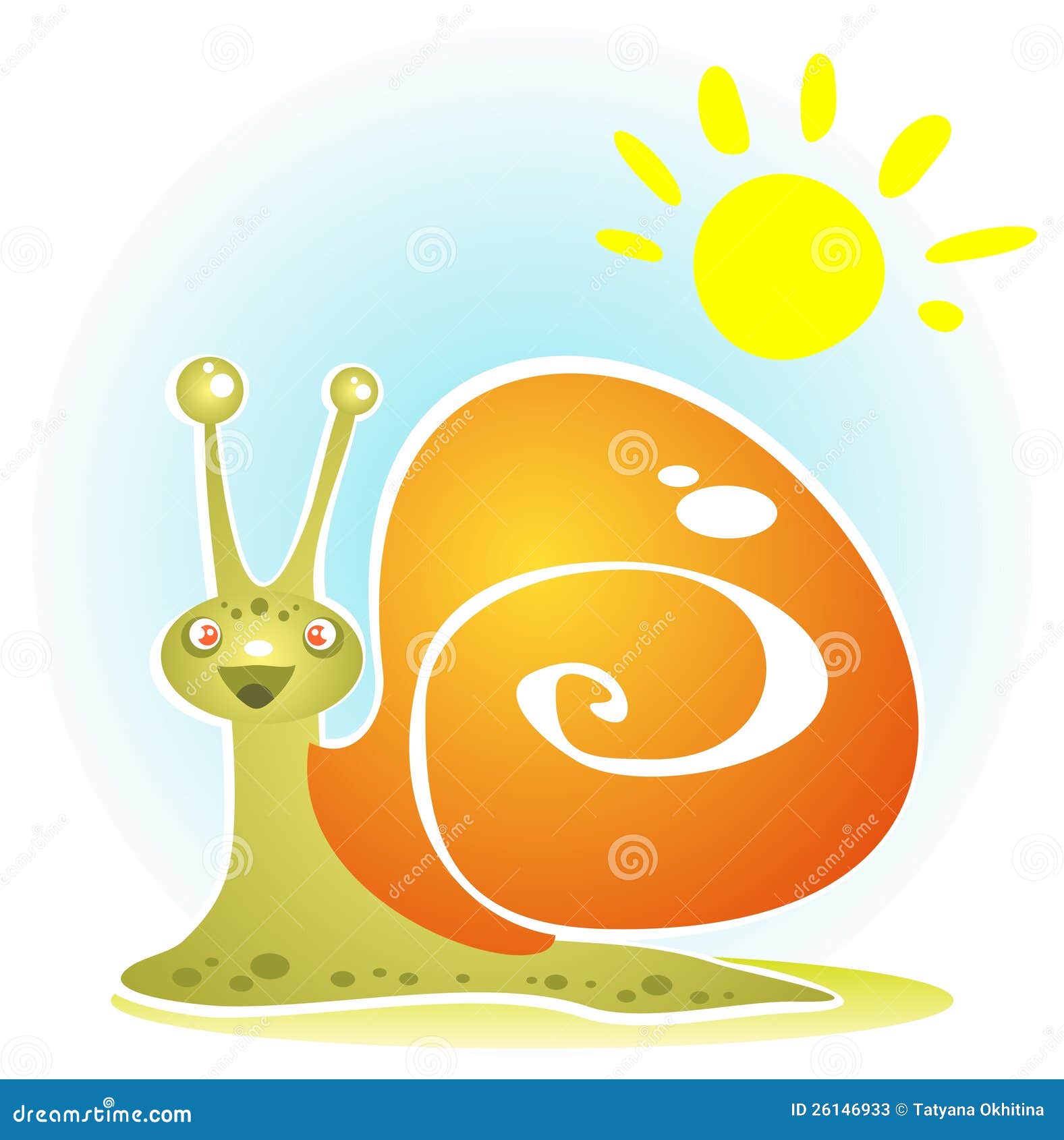 Happy Snail Stock Photos - Image: 26146933