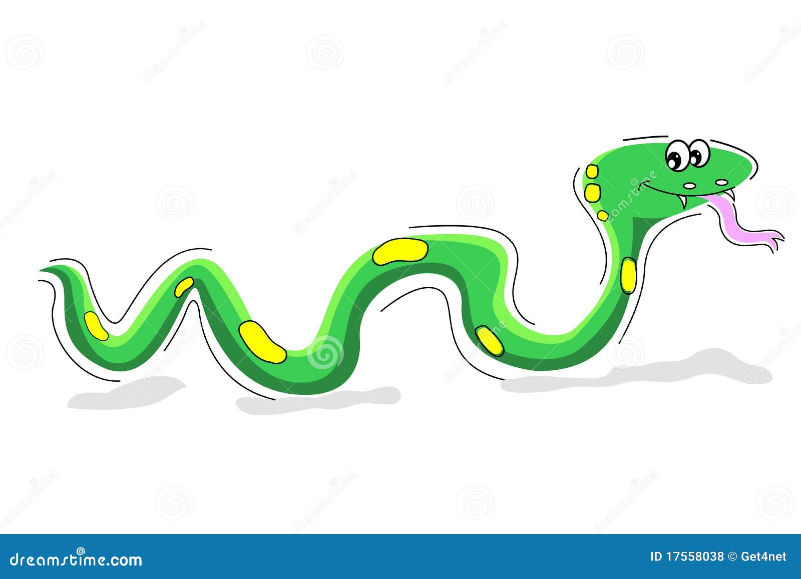 Happy Snake With Conical Hat And Tangerines 2D Character Cartoon Vector ...
