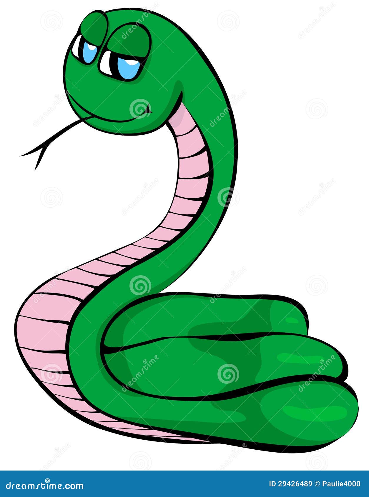 Happy Snake stock vector. Illustration of happy, animal - 29426489