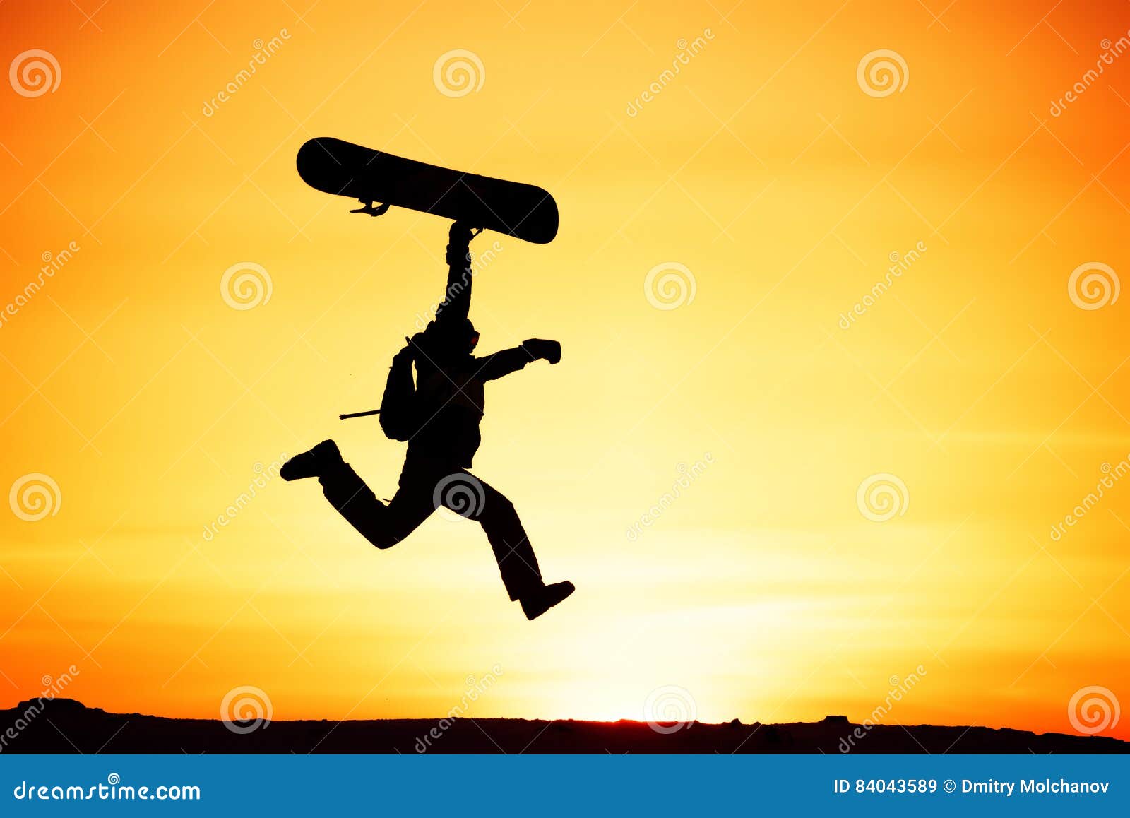 Jump With Sunset In The Background Stock Photo | CartoonDealer.com ...